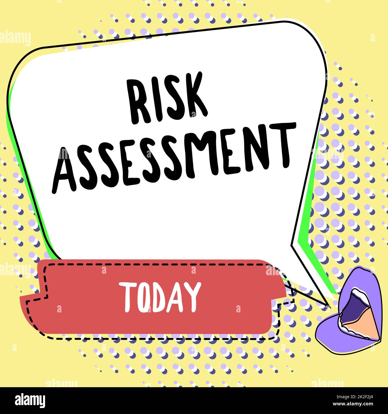Text sign showing Risk Assessment. Business overview evaluating ...