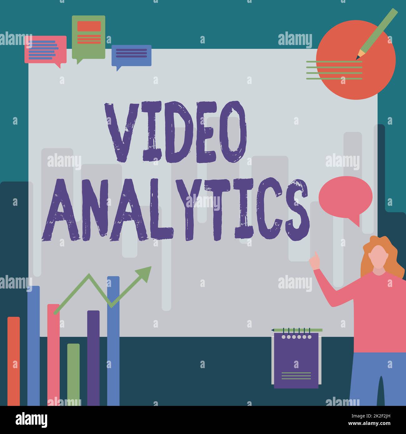 Sign displaying Video Analytics. Conceptual photo analyzing video to ... Sign displaying Video Analytics. Conceptual photo analyzing video to ...