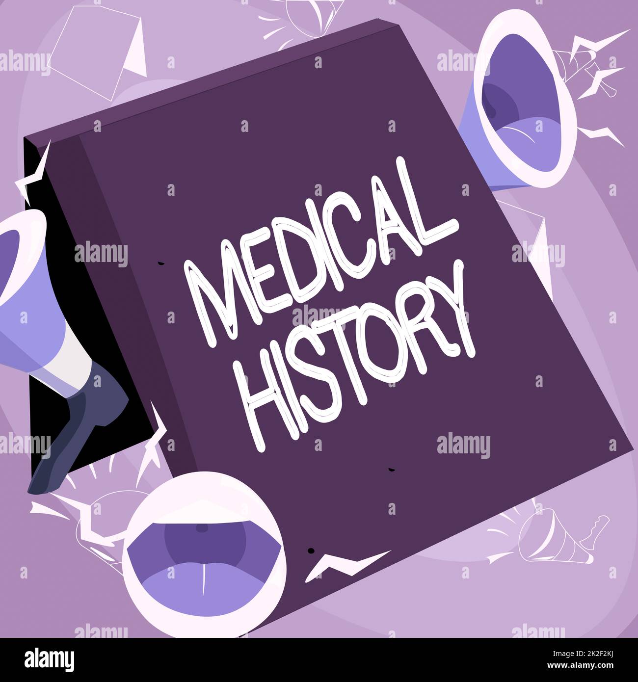 Text showing inspiration Medical History. Business showcase the past ...