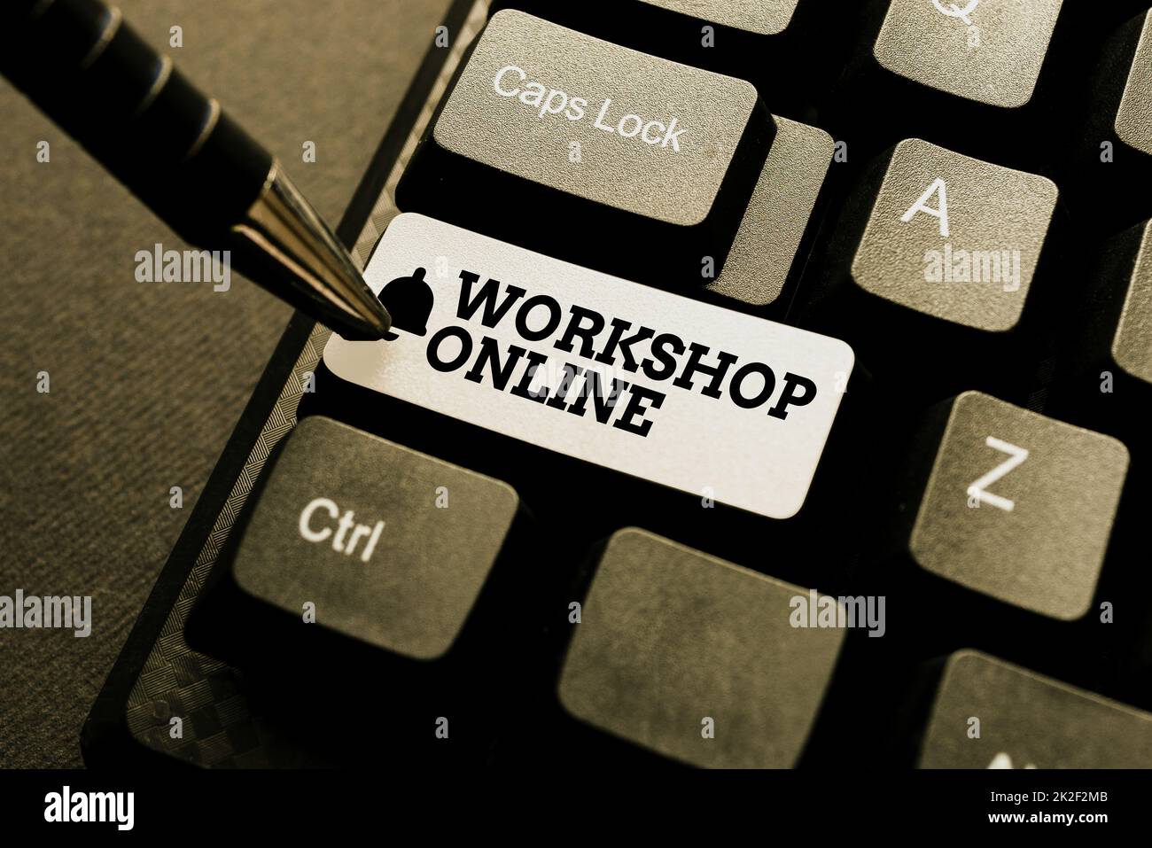 Inspiration showing sign Workshop Online. Internet Concept Workshop Online Publishing ...
