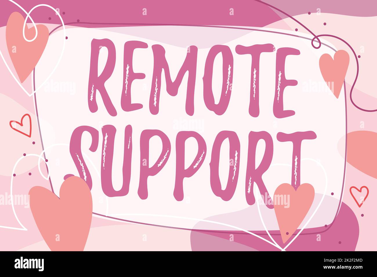 Text showing inspiration Remote Support. Business approach help ...