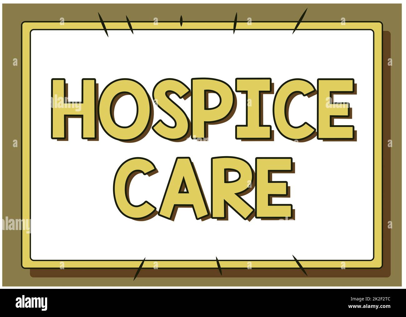 Inspiration showing sign Hospice Care. Internet Concept focuses on the ...