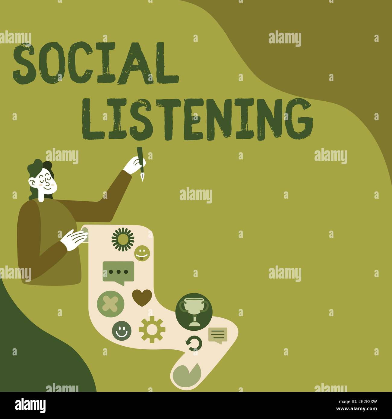 Text sign showing Social Listening. Conceptual photo analyzing the ...