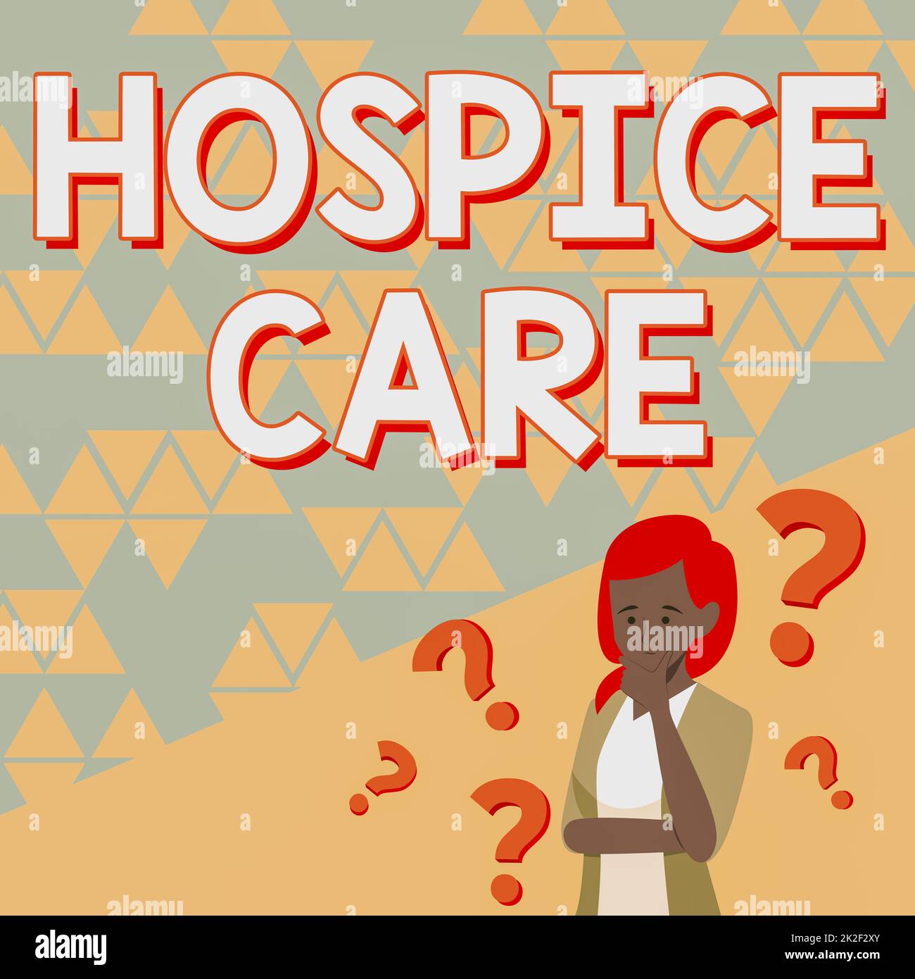Text showing inspiration Hospice Care. Business concept focuses on the ...