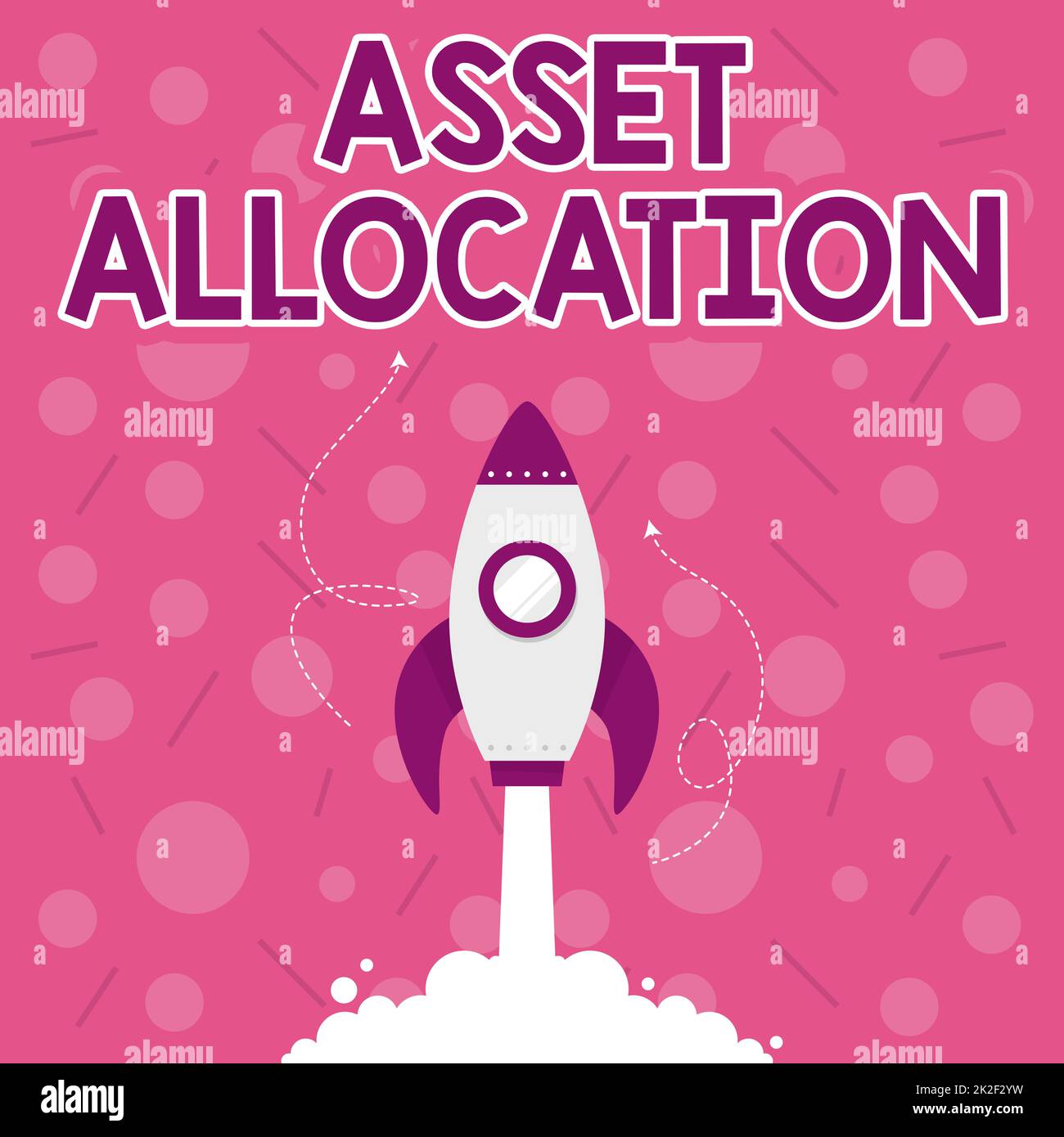 Handwriting text Asset Allocation. Word Written on proportion and ...