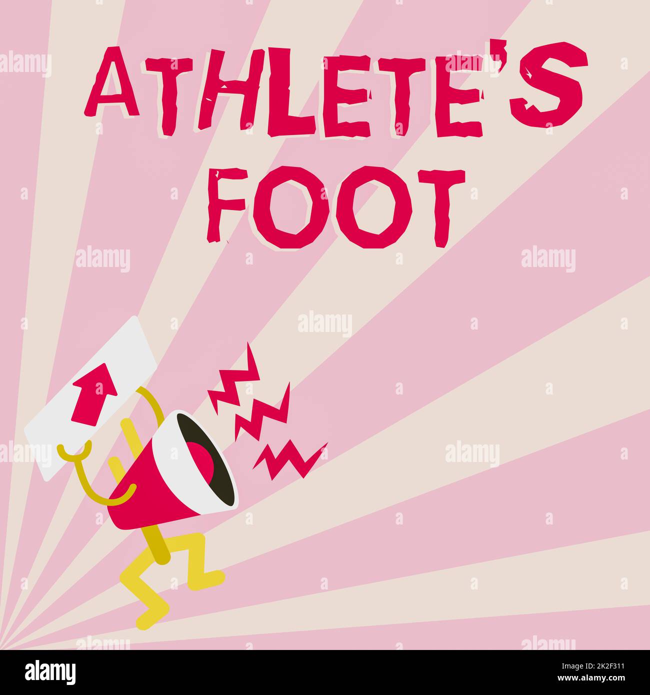 Text sign showing Athlete S Is Foot. Business idea a fungus infection ...
