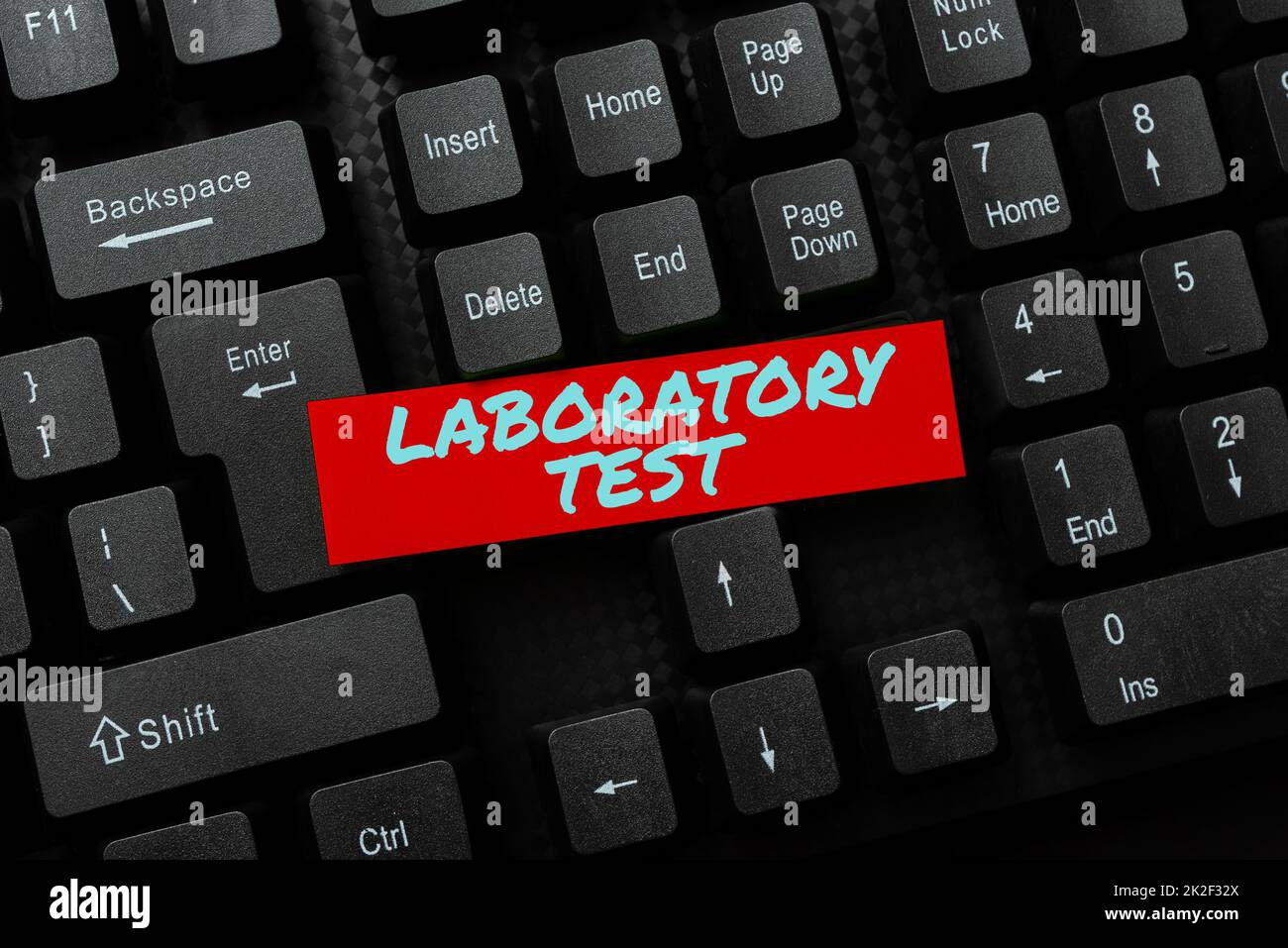 Text showing inspiration Laboratory Test. Internet Concept ...