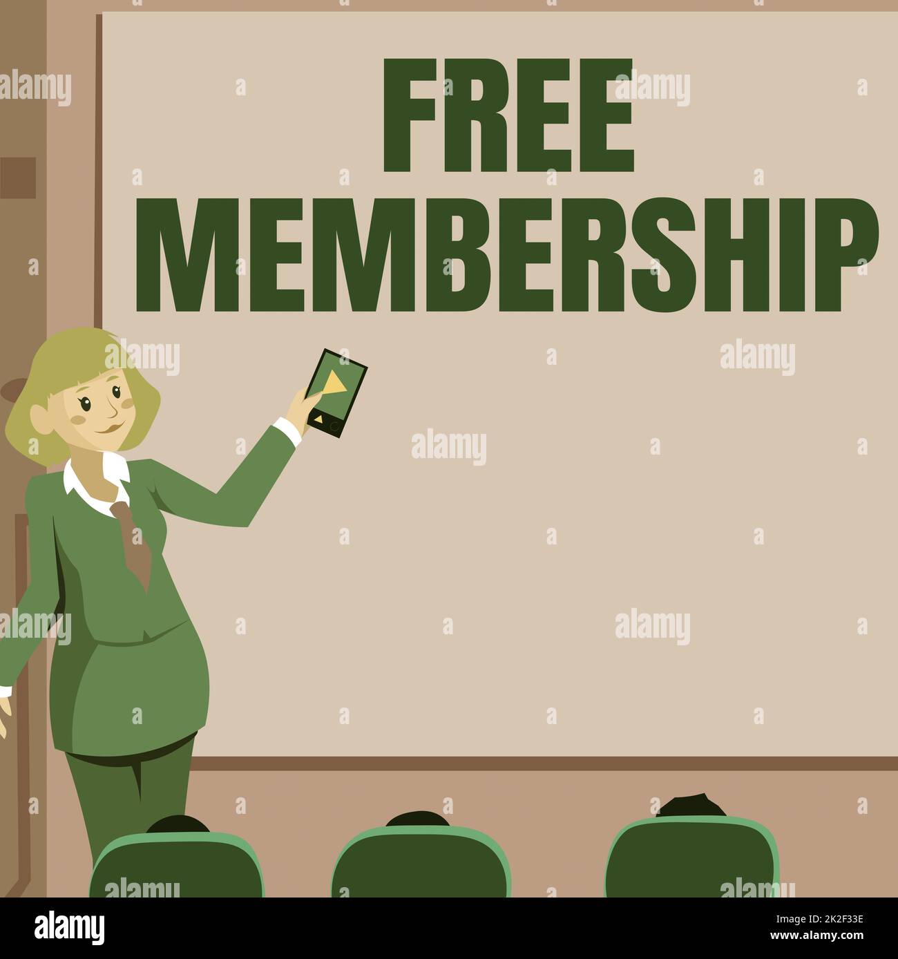 Sign displaying Free Membership. Business approach get access to the ...