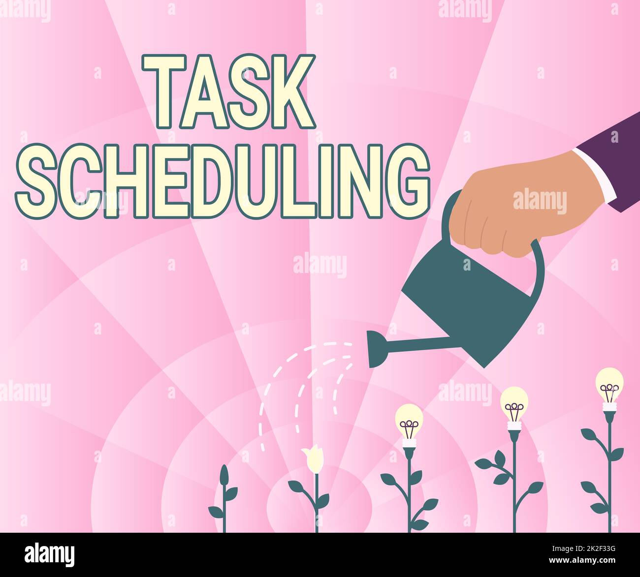 Sign displaying Task Scheduling. Internet Concept The assignment of ...