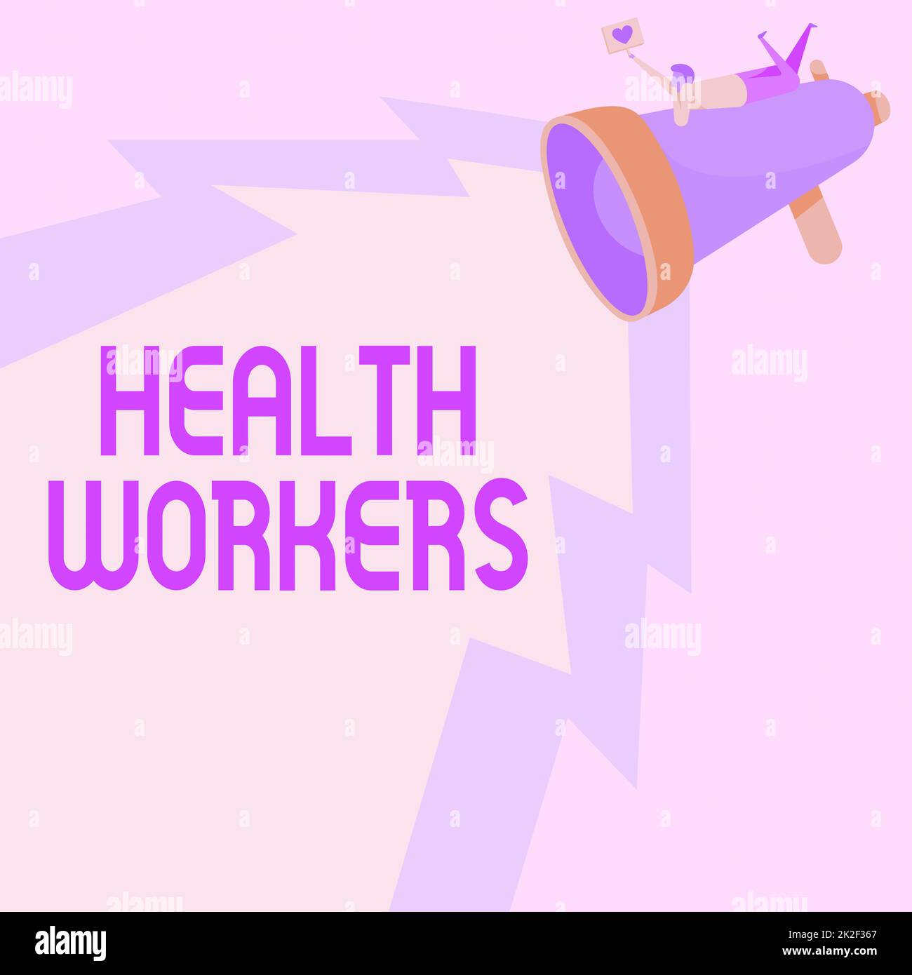 Writing displaying text Health Workers. Concept meaning showing whose ...