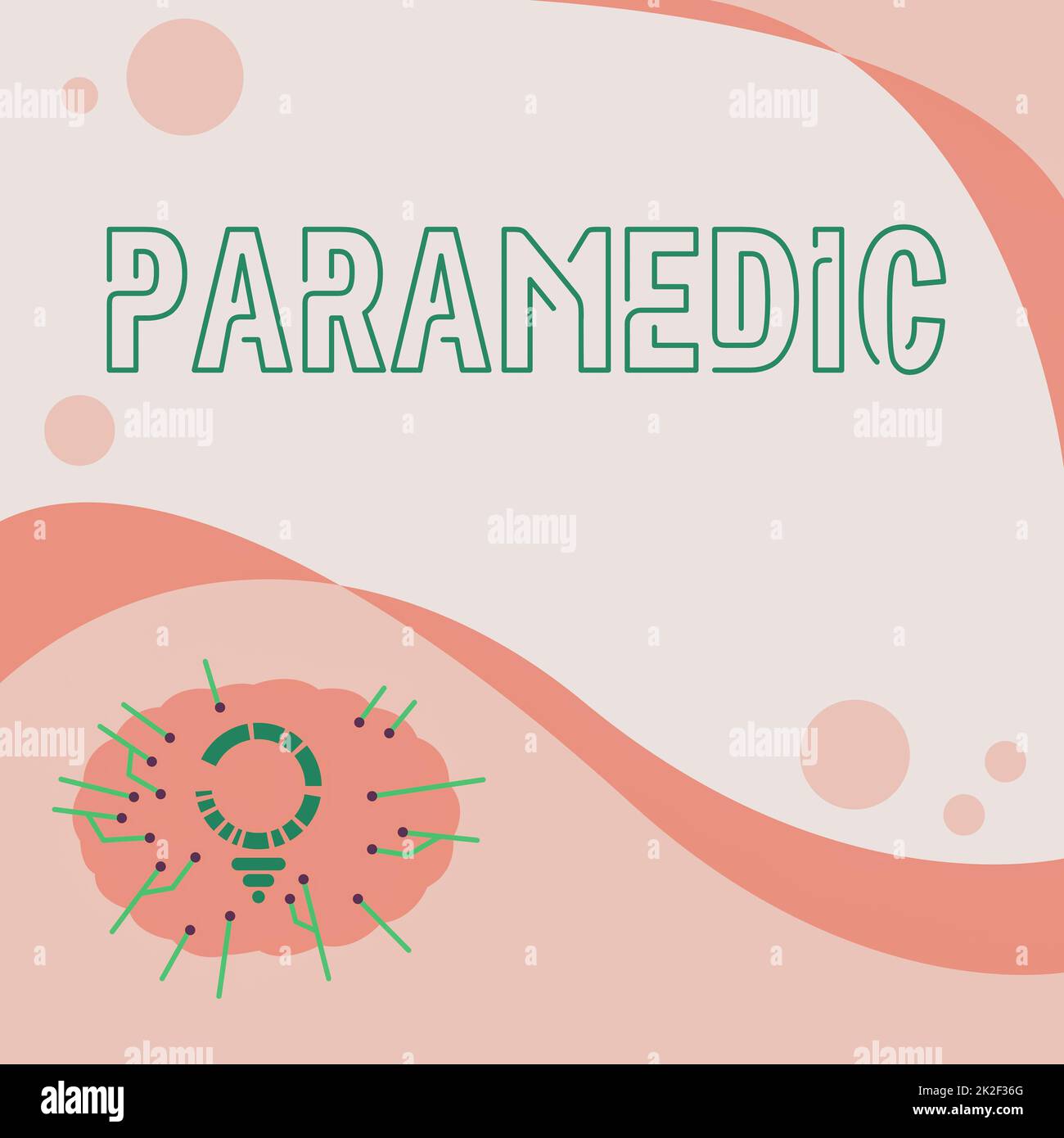 Conceptual caption Paramedic. Conceptual photo a health worker having ...