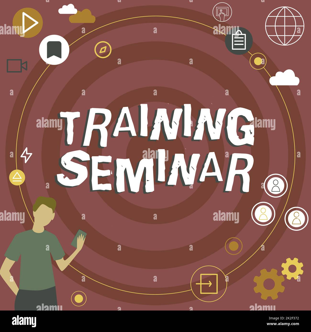 Text showing inspiration Training Seminar. Internet Concept Academic ...