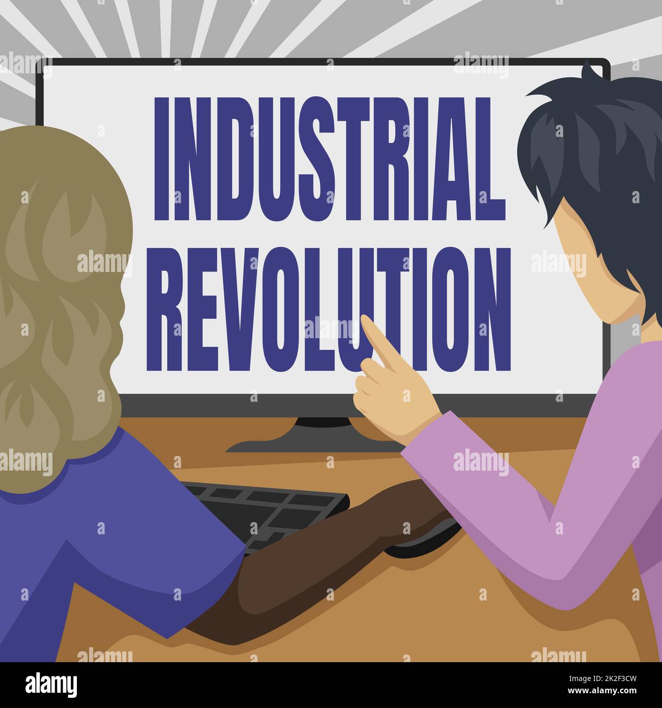 Handwriting text Industrial Revolution. Business concept time during ...