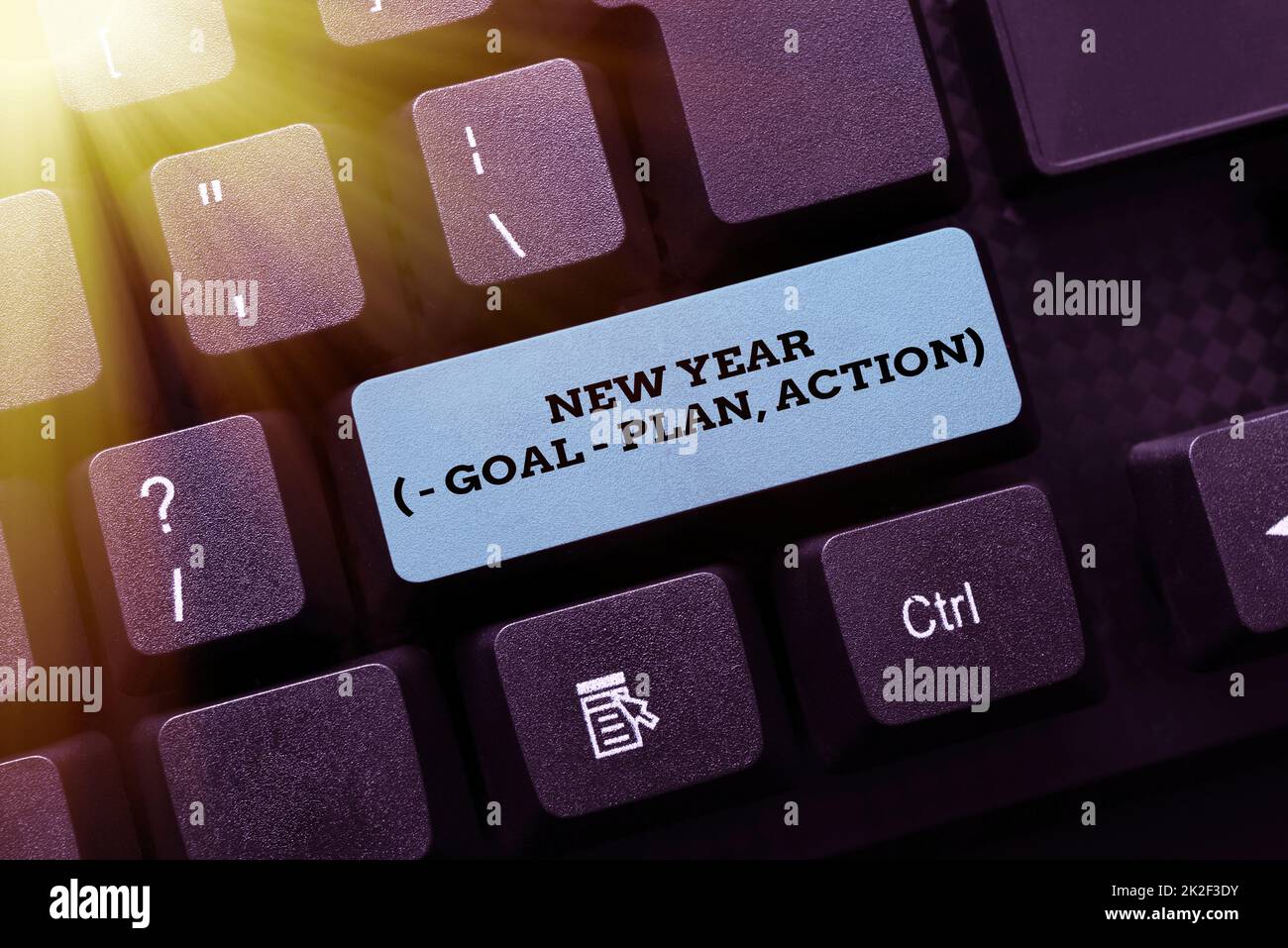 Text showing inspiration New Year Goal Plan, Action. Word Written on Business solution and ...