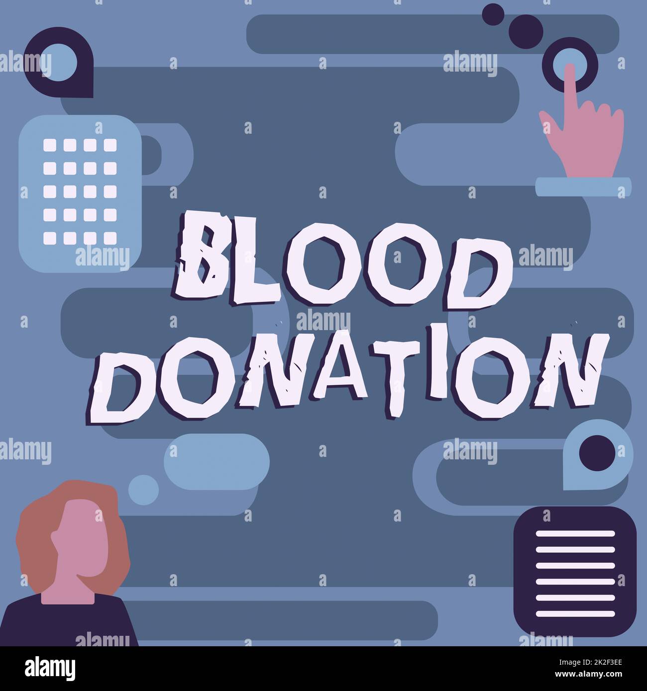 Conceptual display Blood Donation. Internet Concept Process of ...