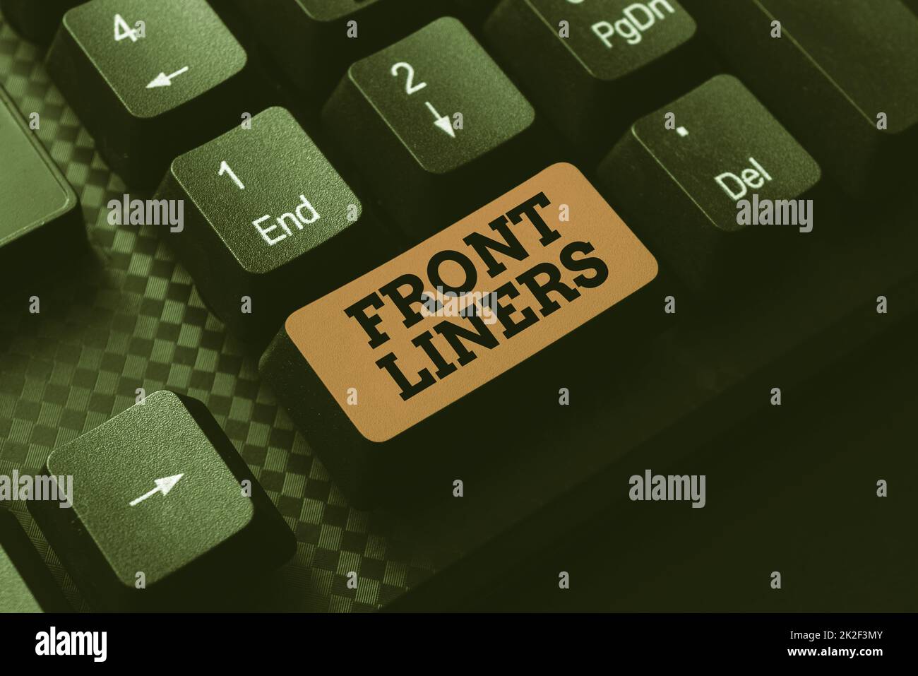 Text sign showing Frontliners. Business approach most important or ...