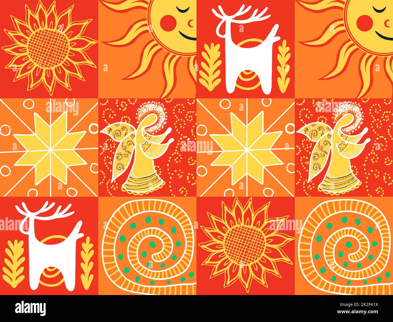 Modern Ukrainian ornament. Seamless pattern in the Ukrainian style ...