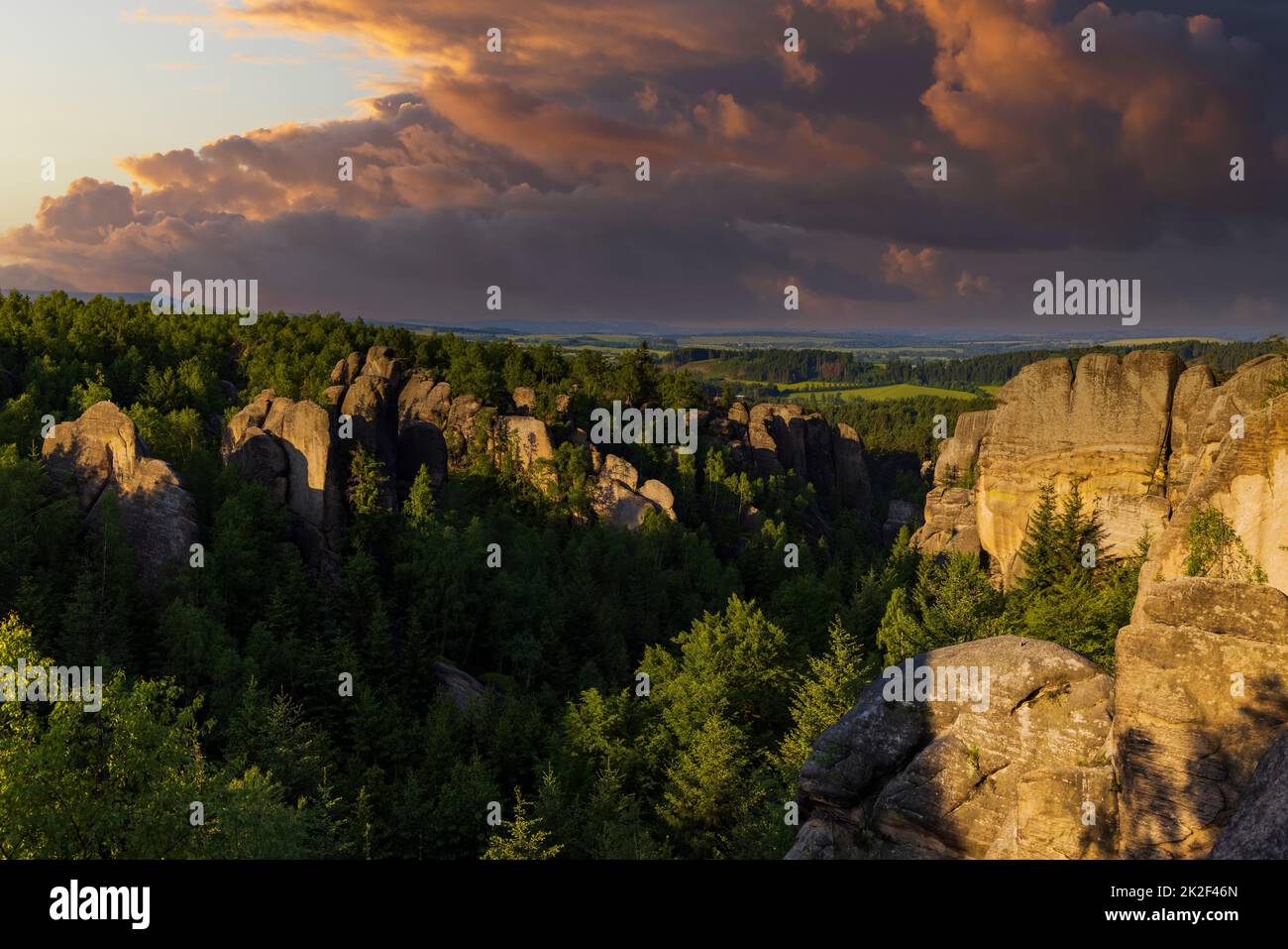 Blacksmith gorge (Kovarova rokle), Nature reserve Broumovske steny ...