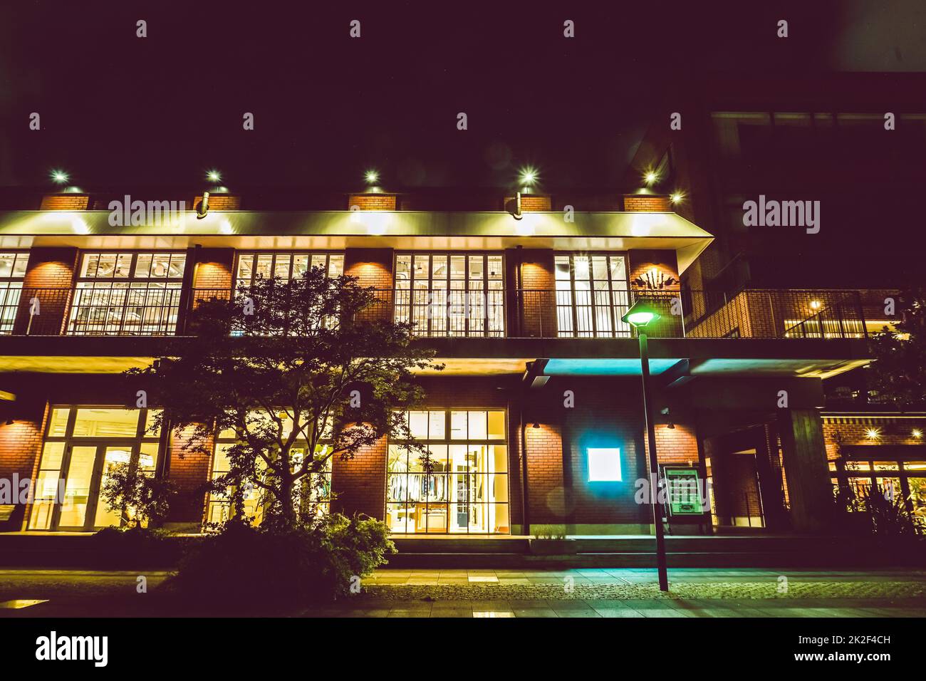 Night view of Yokohama Marine Walk (Minato Mirai Stock Photo - Alamy