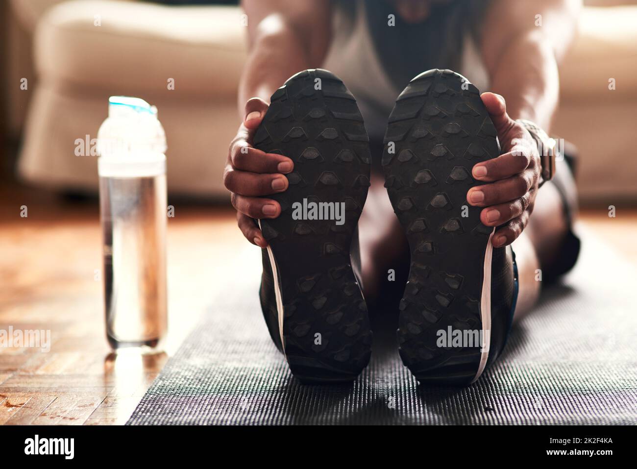 Stretching is not optional, its compulsory. Cropped shot of an ...