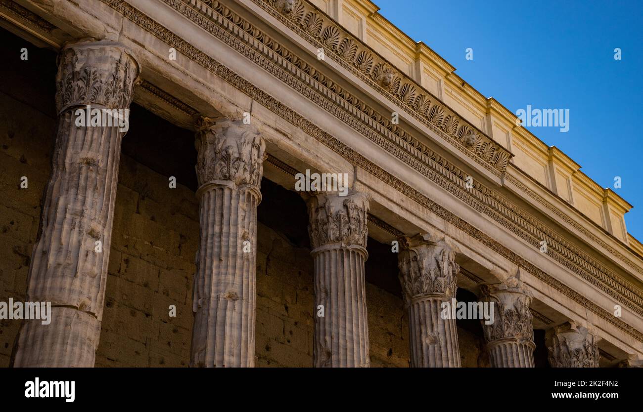 Temple of Hadrian Stock Photo - Alamy