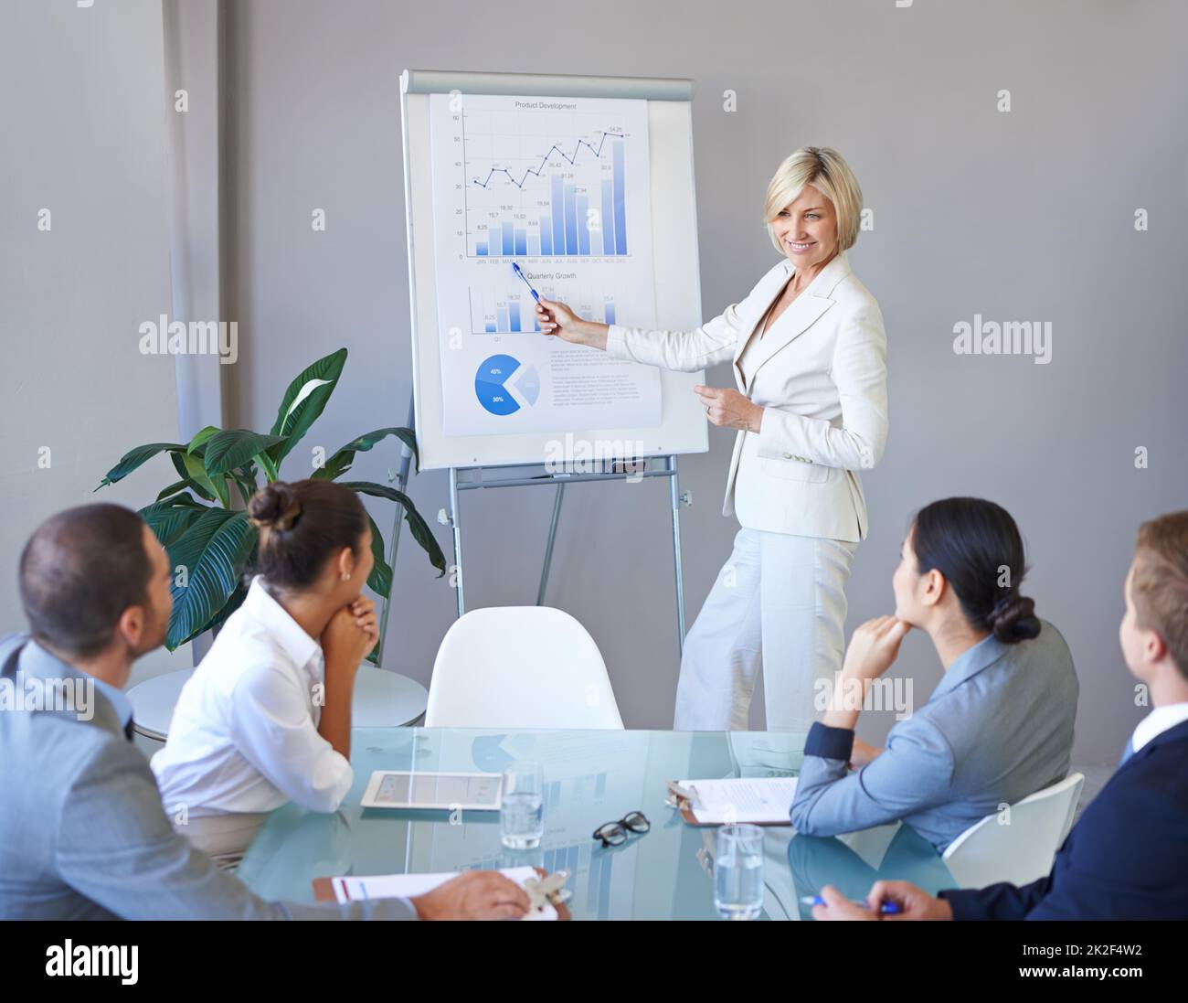 Look at how much our numbers have increased. Cropped shot of a group of ...