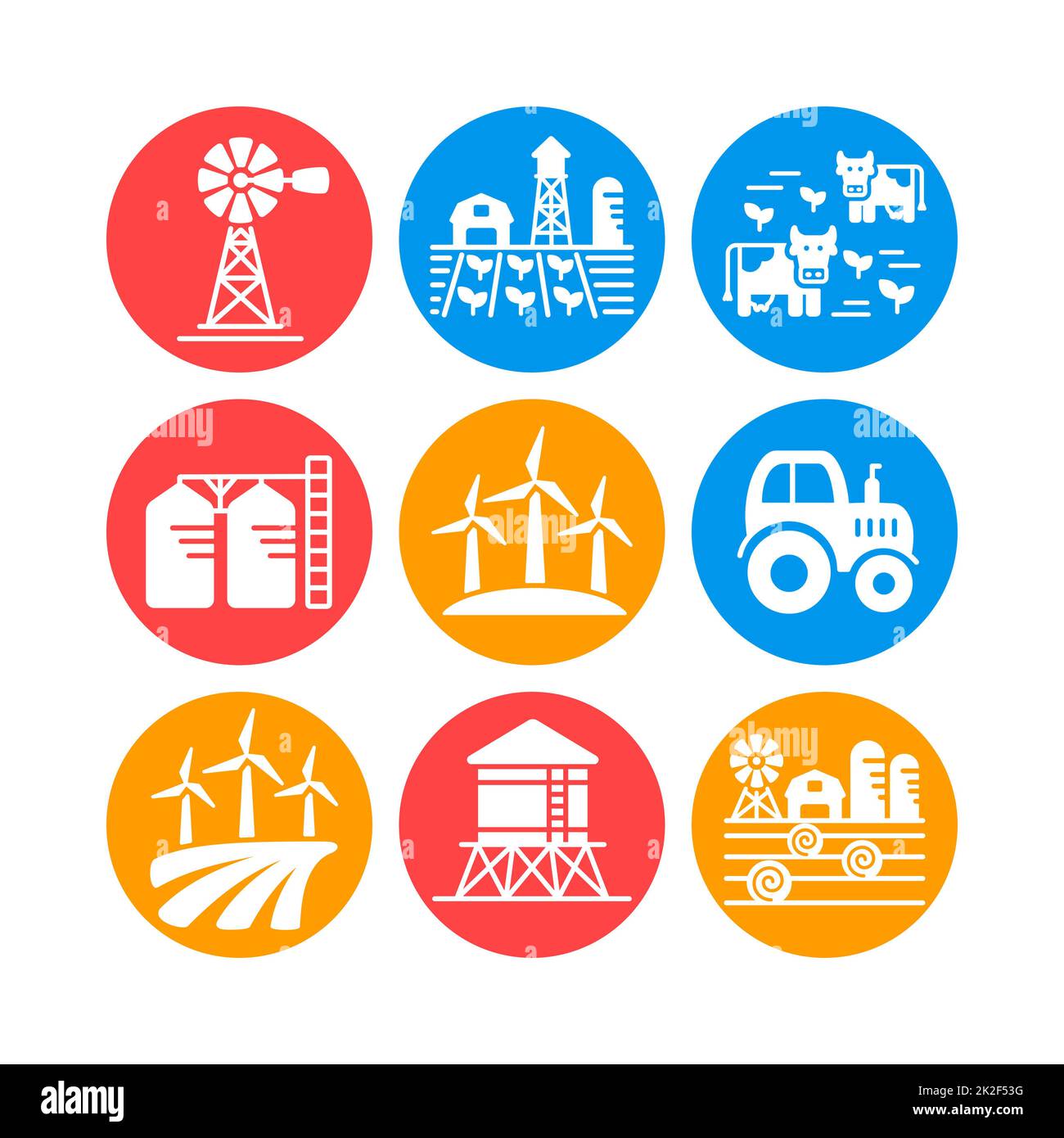 Water tank farm Cut Out Stock Images & Pictures - Alamy