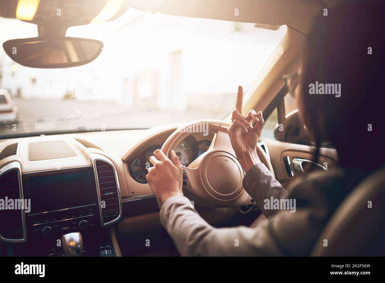 Business woman showing middle finger hi-res stock photography and ...