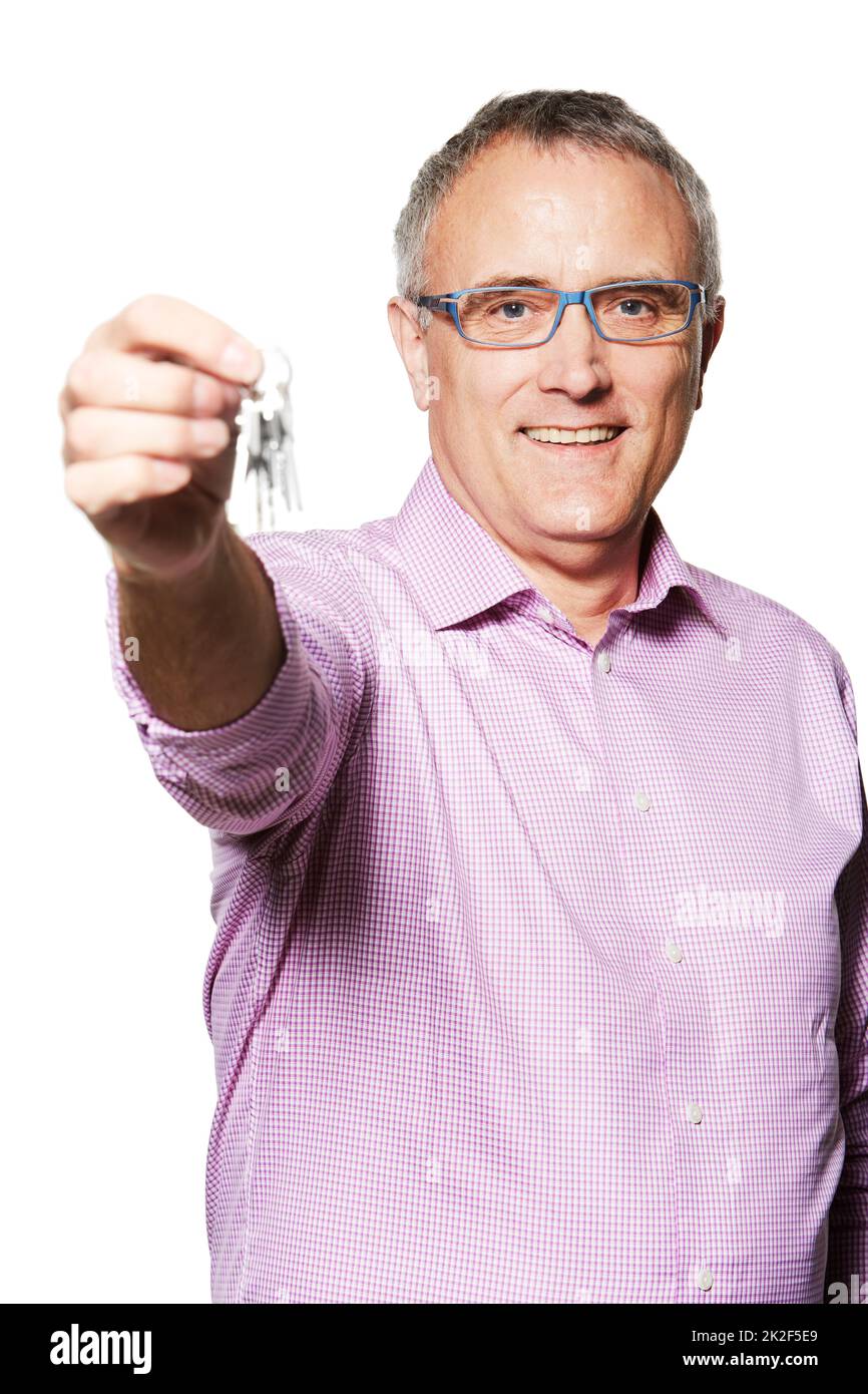 Man giving keys to guest hi-res stock photography and images - Alamy