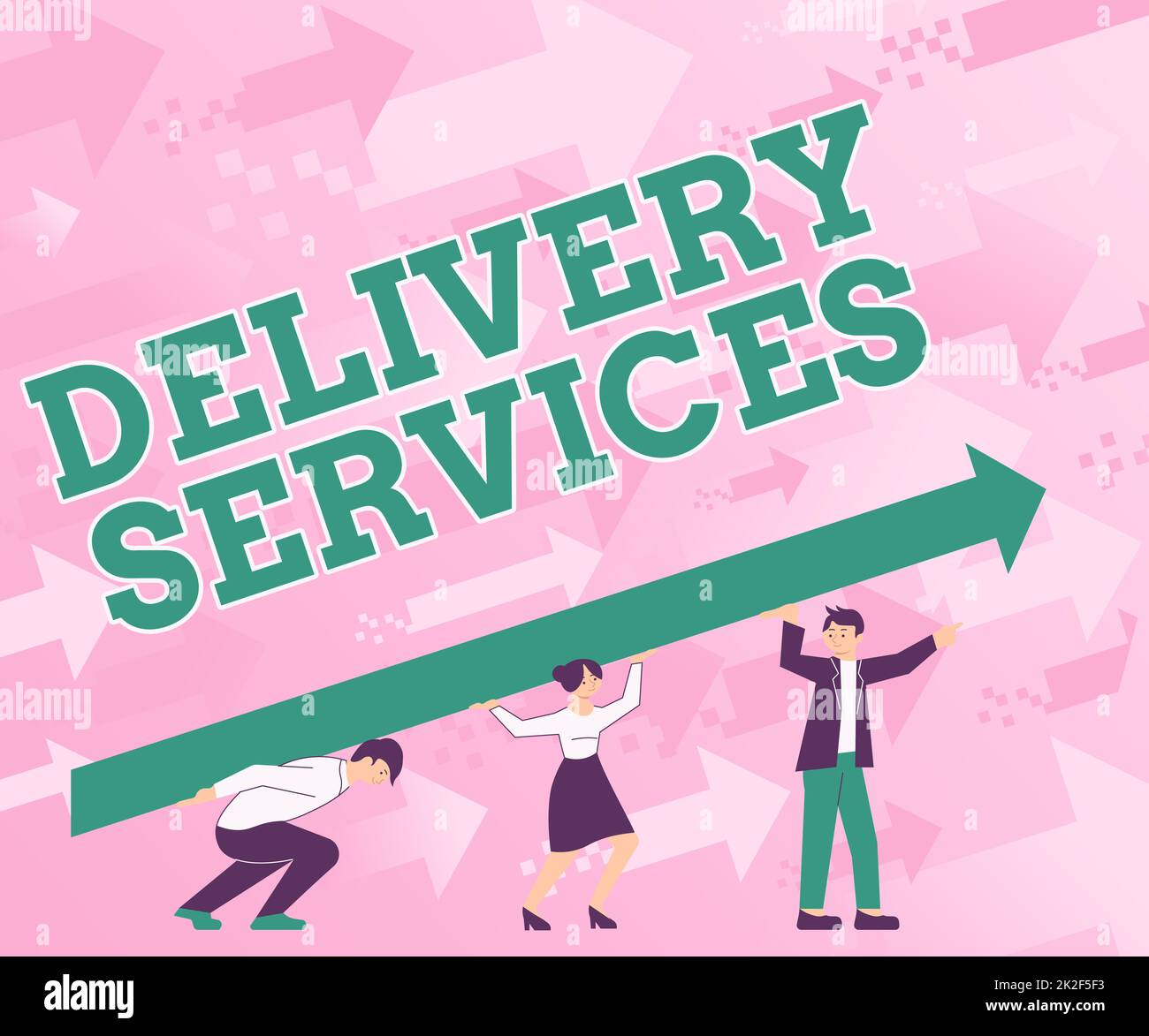 Hand writing sign Delivery Services. Business concept the transport of ...