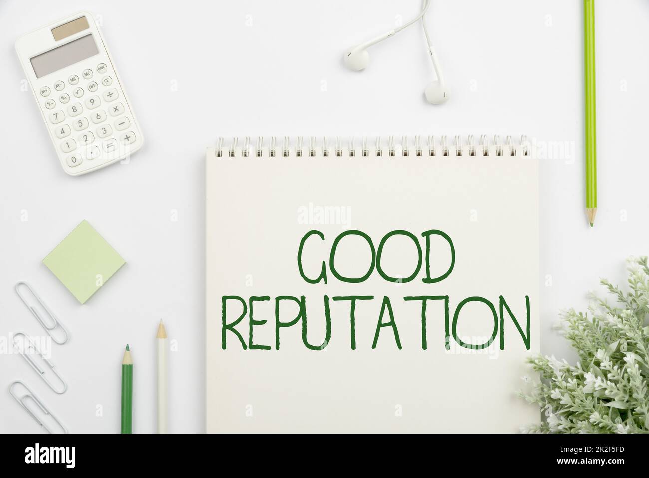 Text caption presenting Good Reputation. Business idea customer lays ...