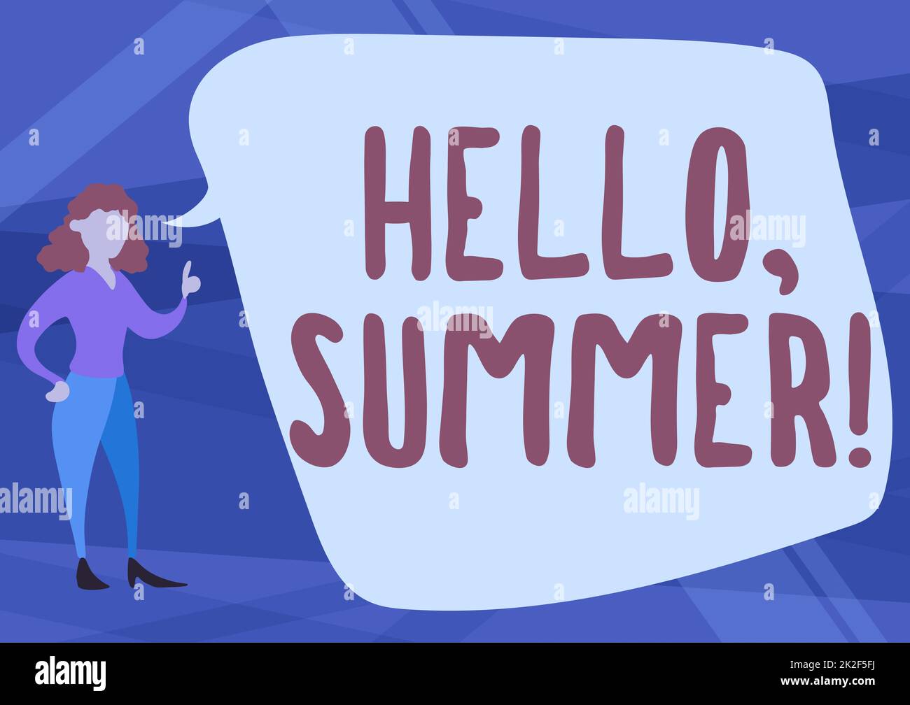 Handwriting text Hello Summer. Business concept season after spring and ...