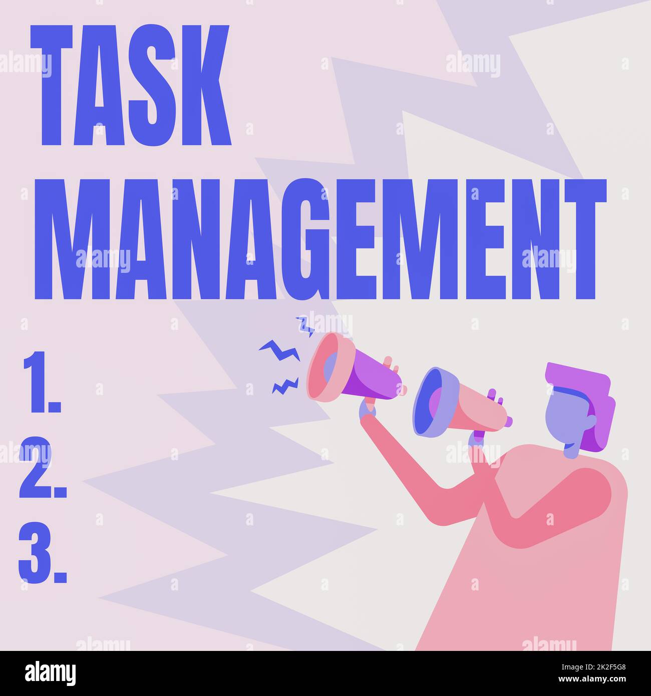 Writing displaying text Task Management. Internet Concept the process ...