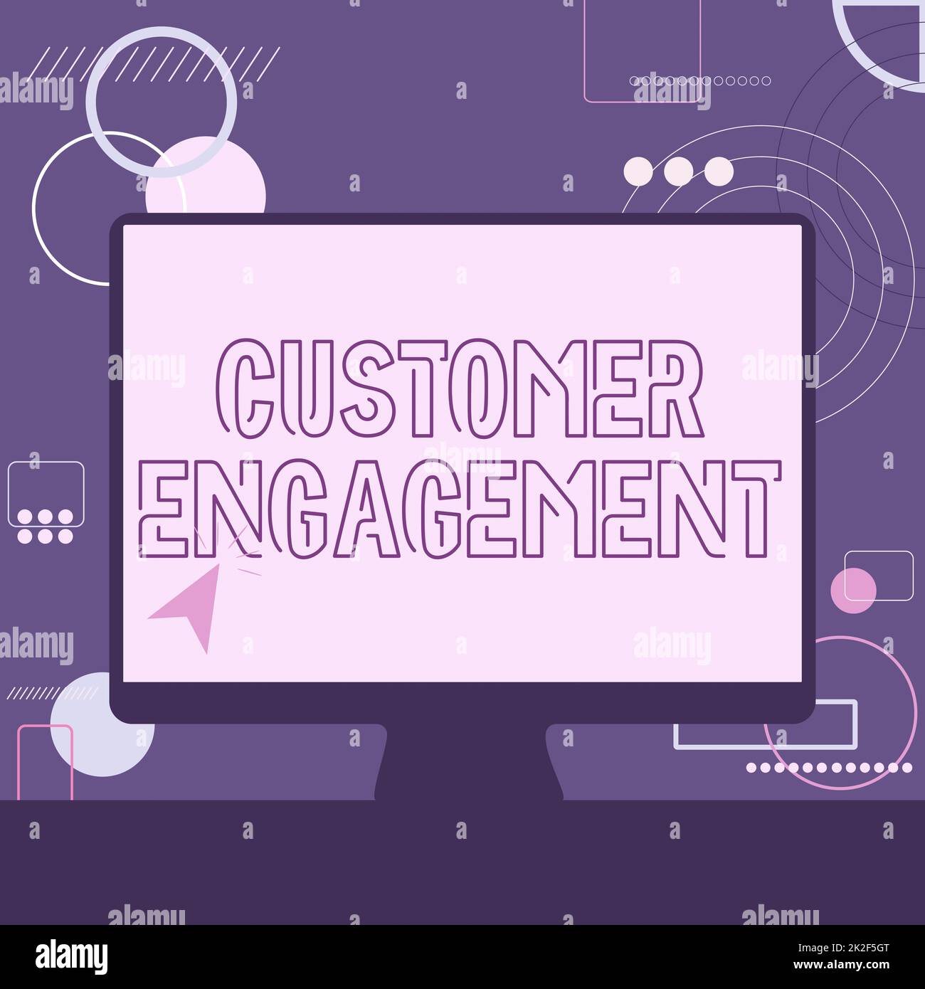 Conceptual display Customer Engagement. Business idea the emotional ...