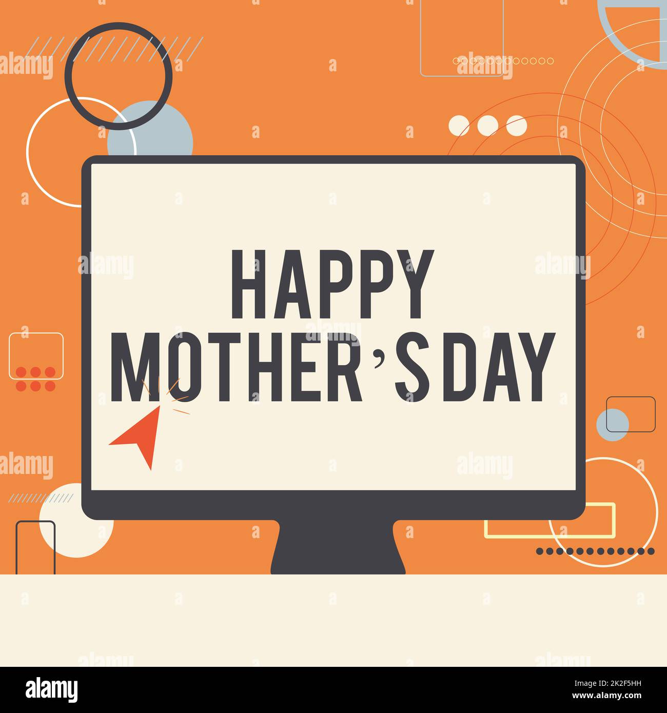 Hand writing sign Happy Mother S Is Day. Internet Concept celebration ...