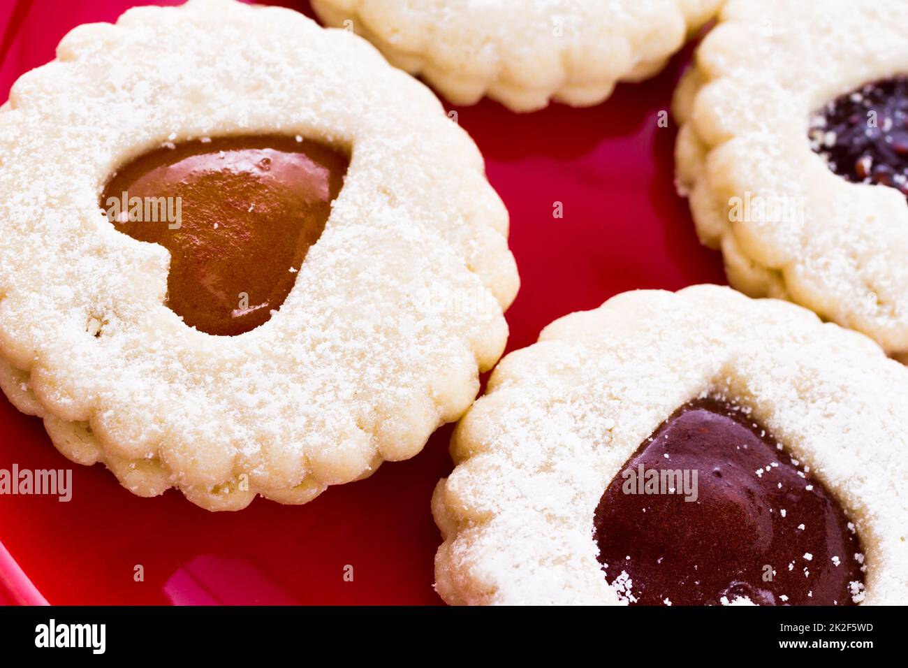 Linzer Torte Cookies Stock Photo - Alamy