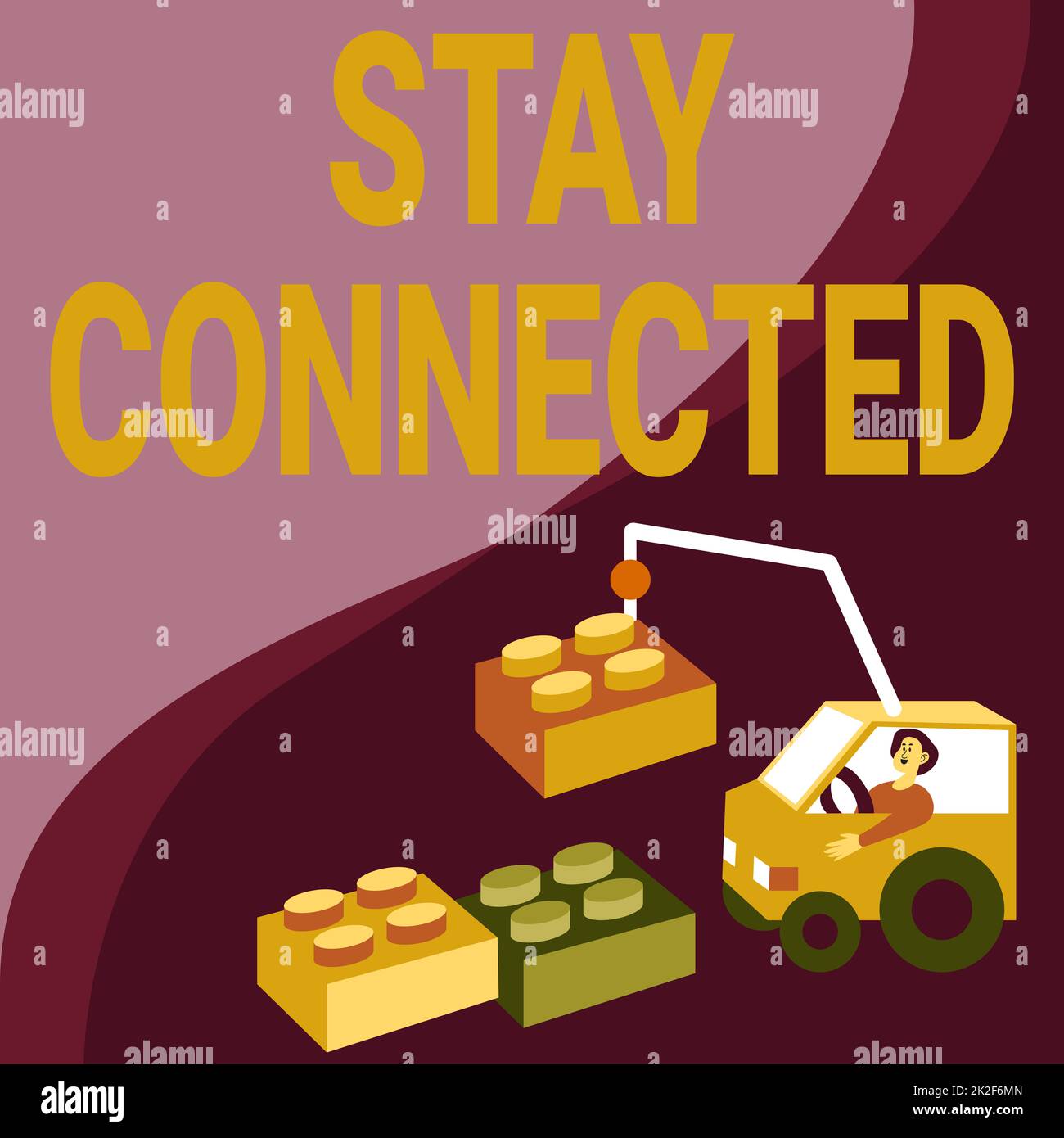 Text caption presenting Stay Connected. Business approach To keep ...
