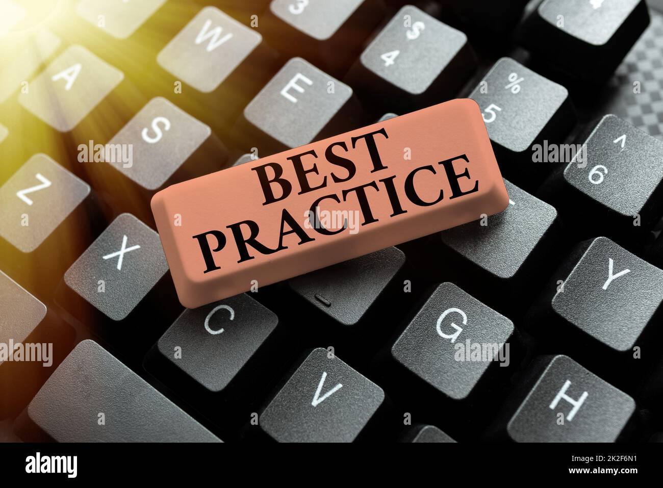 Hand writing sign Best Practice. Business idea Selective Focus Proven ...