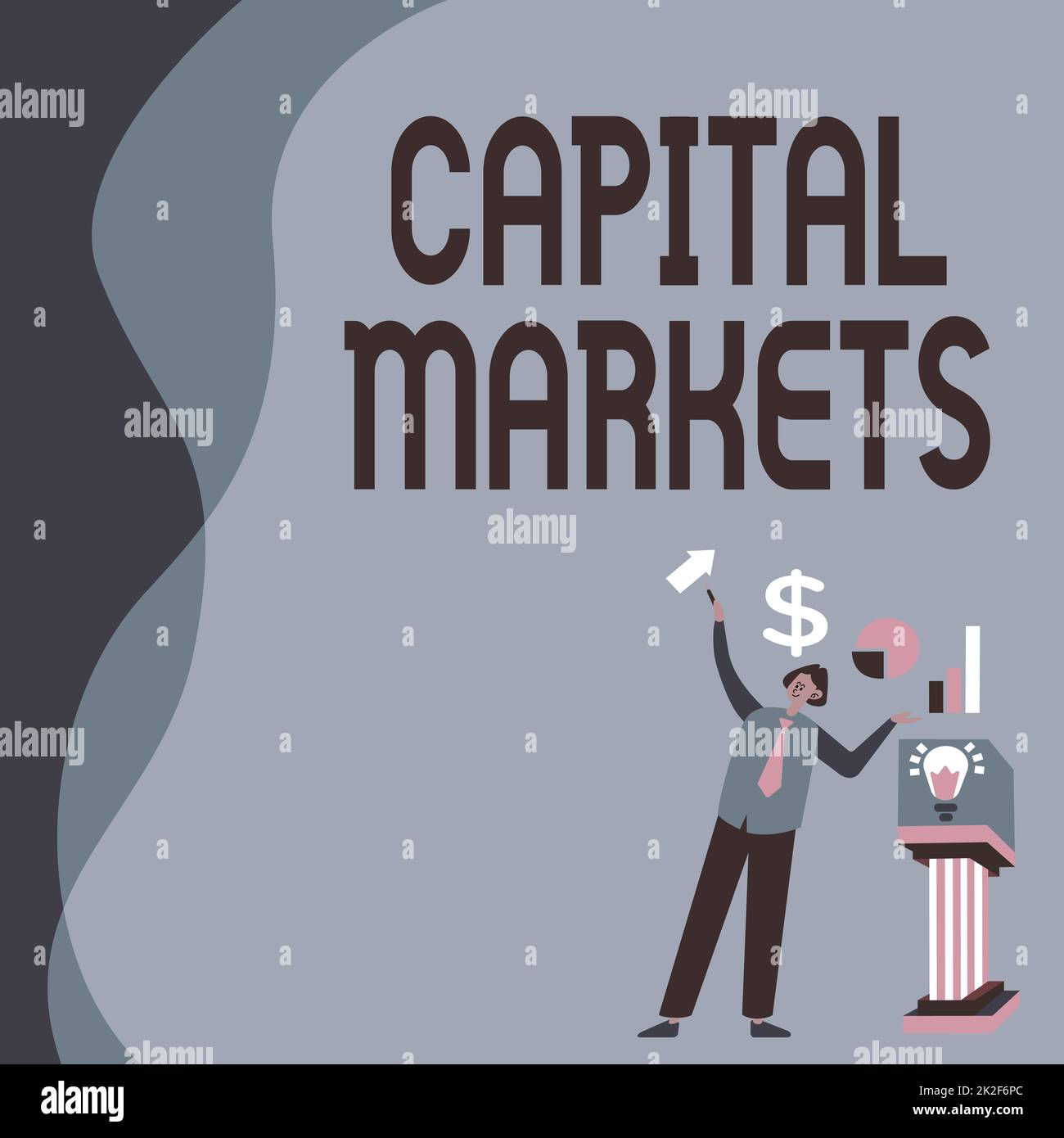 Inspiration showing sign Capital Markets. Business approach Allow ...