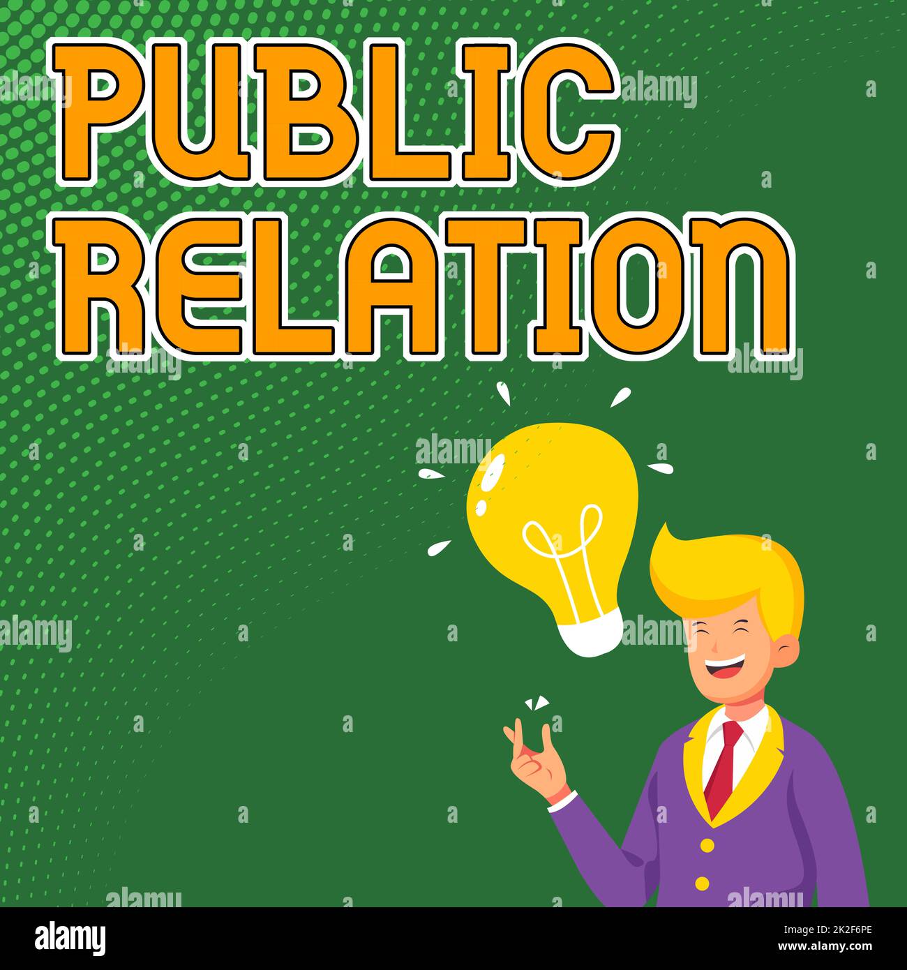 Conceptual caption Public Relation. Business idea practice of ...