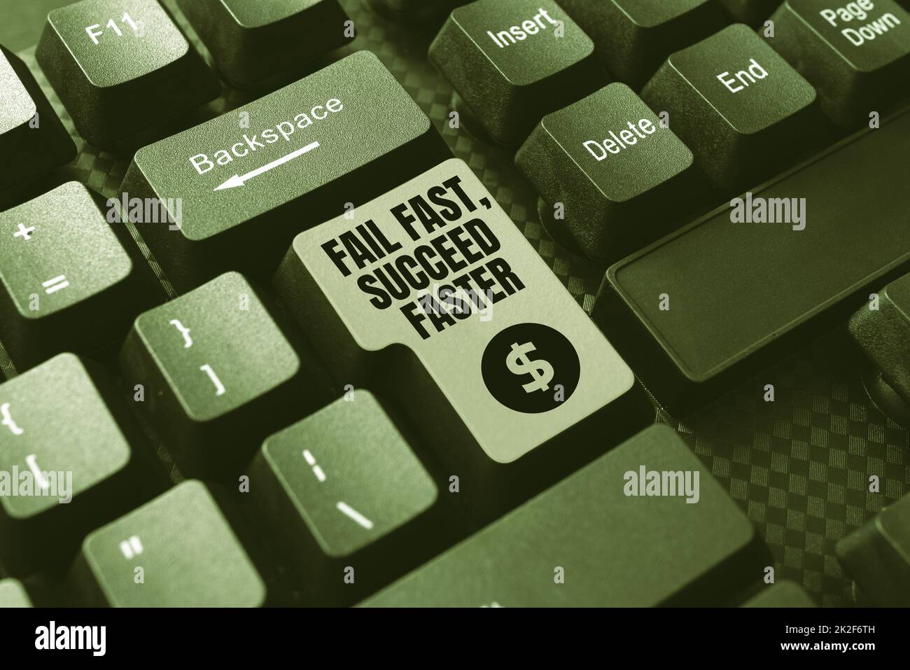 Text caption presenting Fail Fast, Succeed Faster. Concept meaning ...