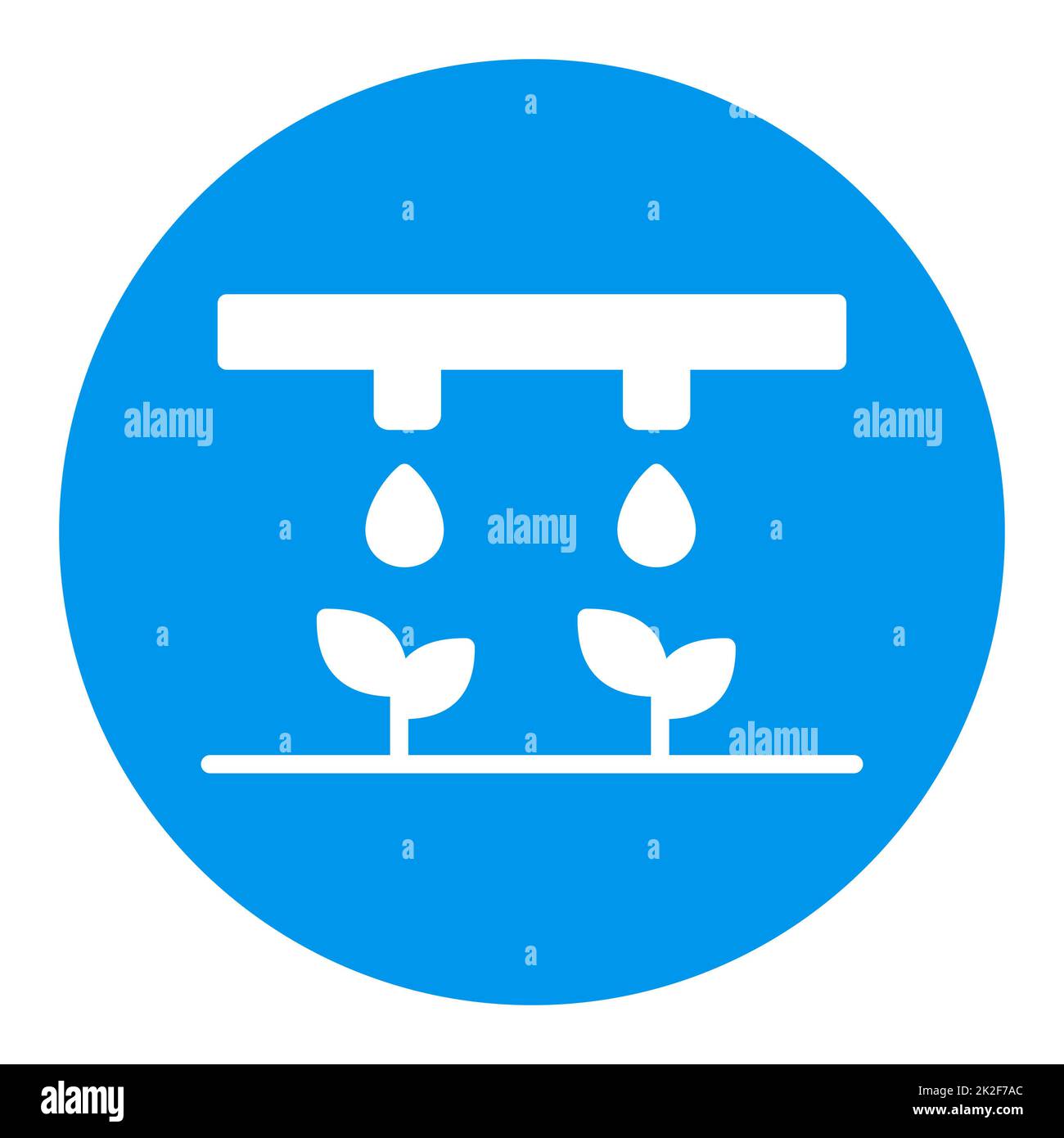 Drip irrigation system vector glyph icon Stock Photo - Alamy