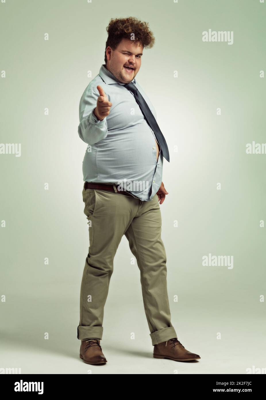 Overweight Man Full Body