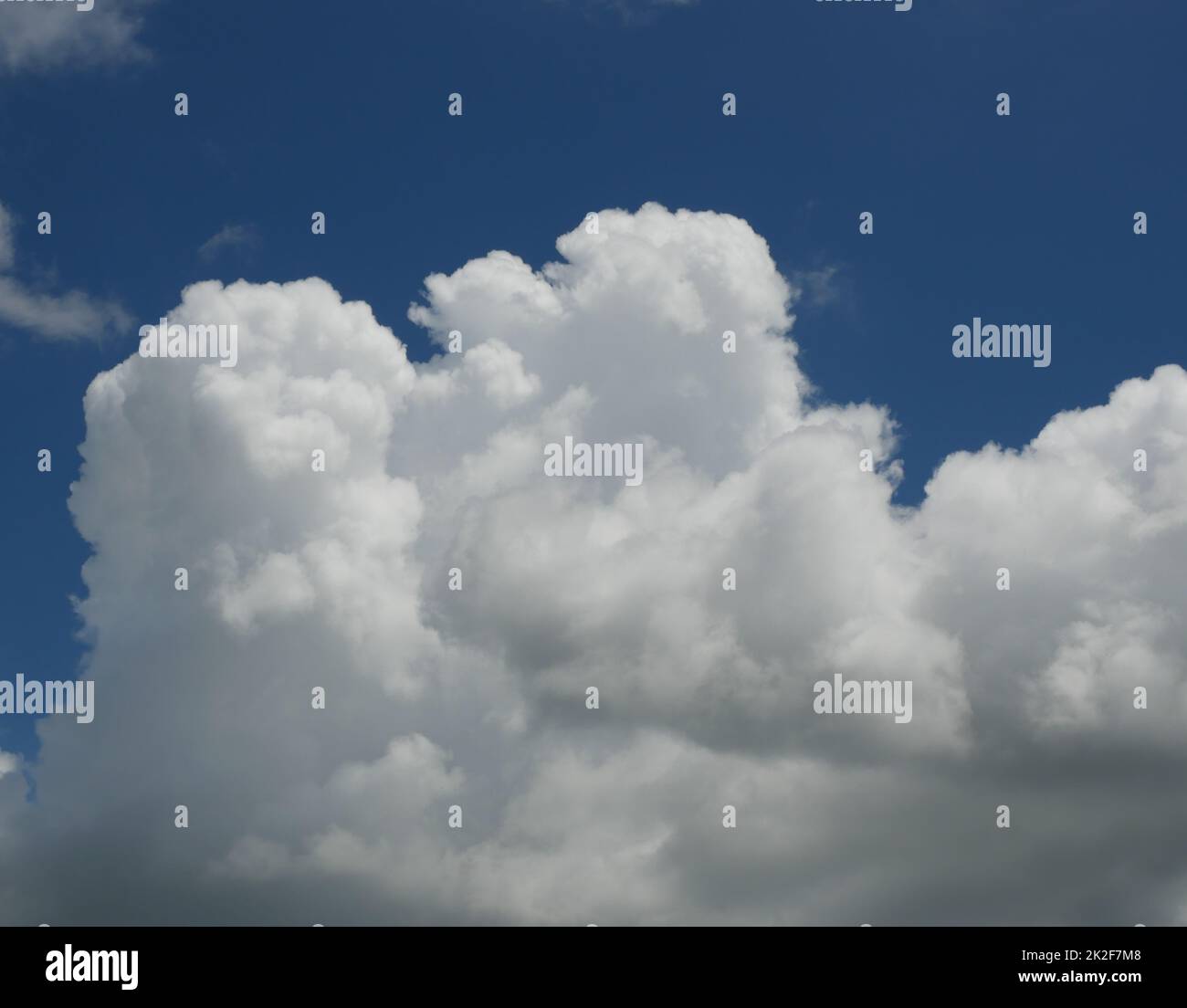 Cumulus cloud on beautiful blue sky in day light , Fluffy clouds formations at tropical zone ...