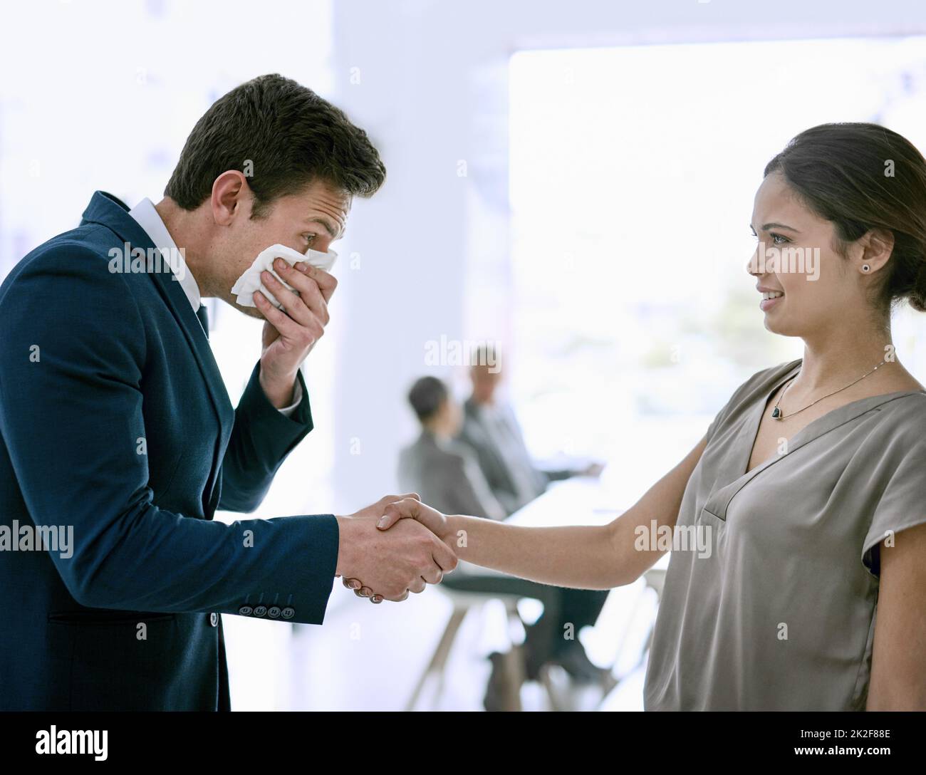 Two office workers sick hi-res stock photography and images - Alamy