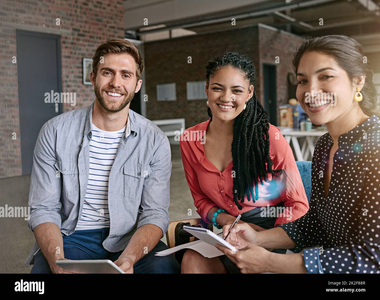 Combined effort brings combined success. Portrait of a group of ...
