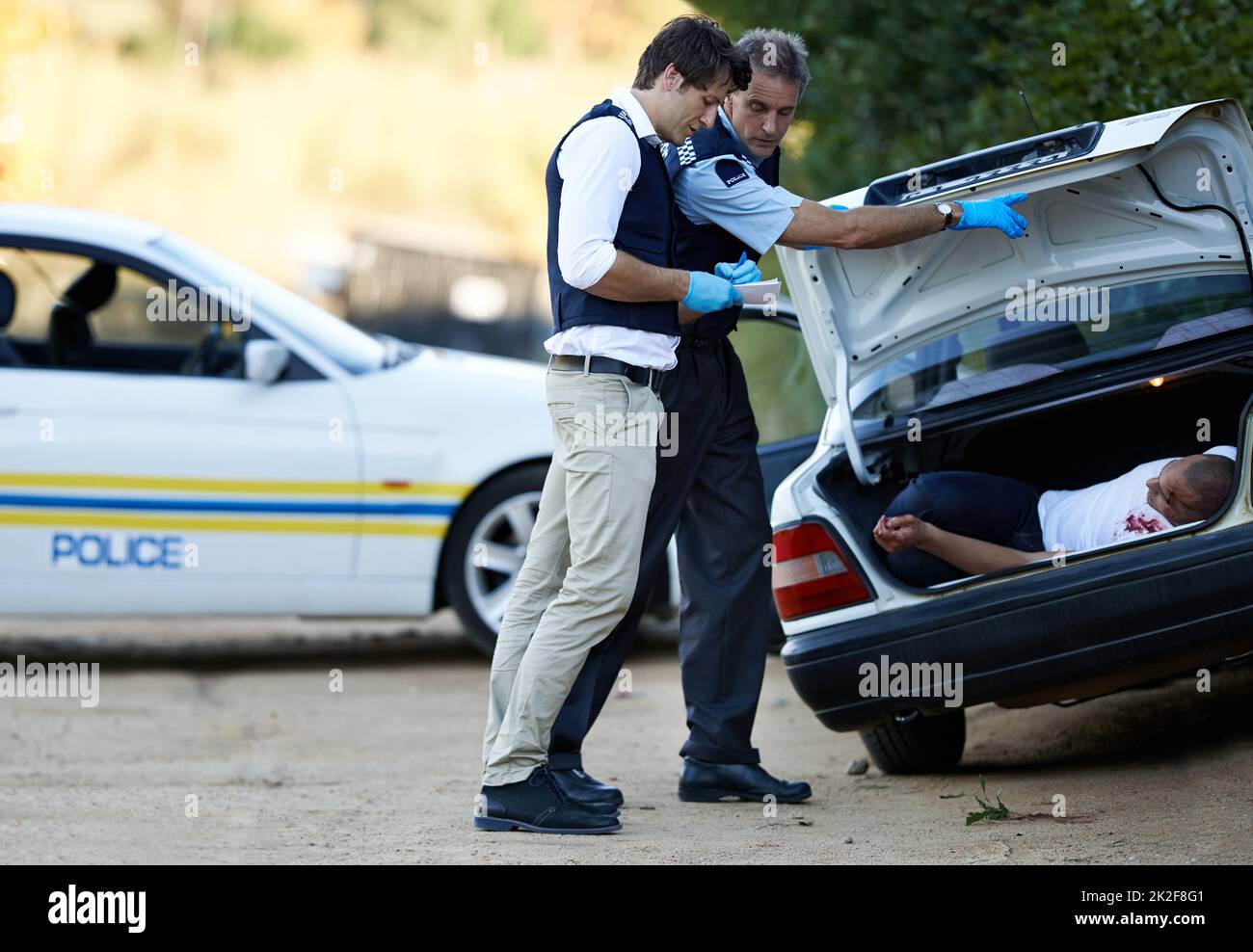 Forensics crime scene car hi-res stock photography and images - Alamy