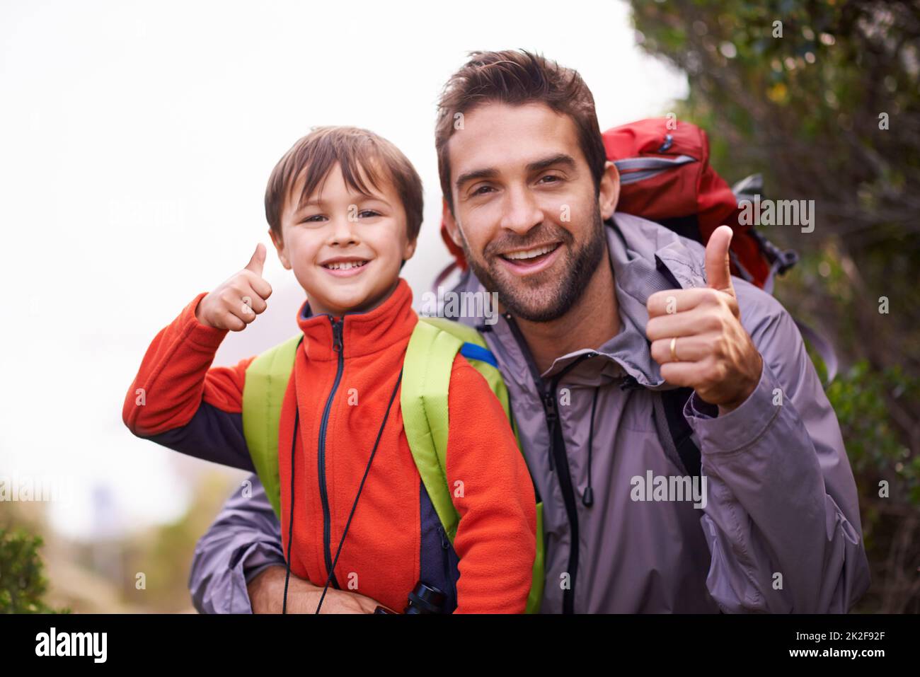 Father and son enjoying nature hi-res stock photography and images - Alamy