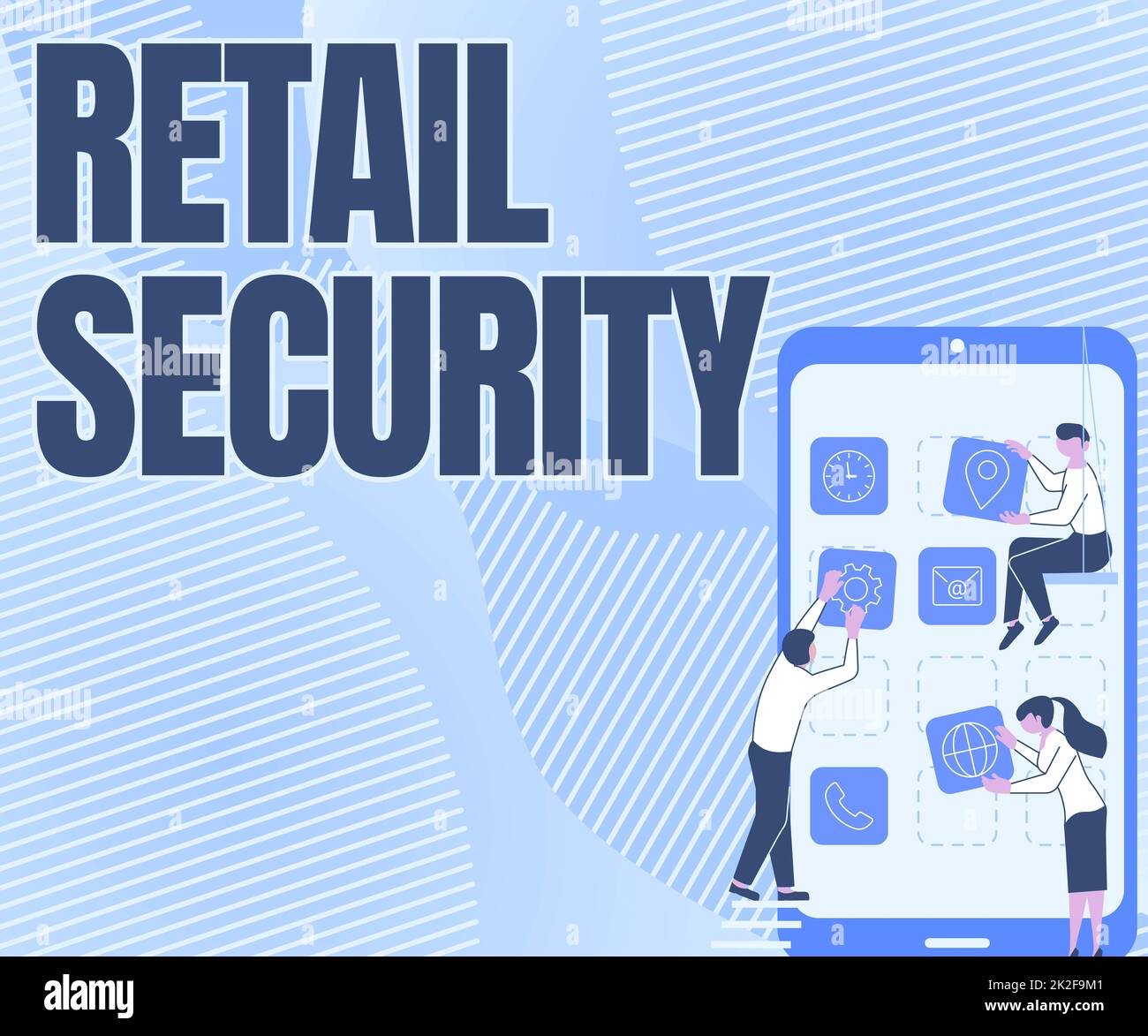 Text showing inspiration Retail Security. Business idea process which ...