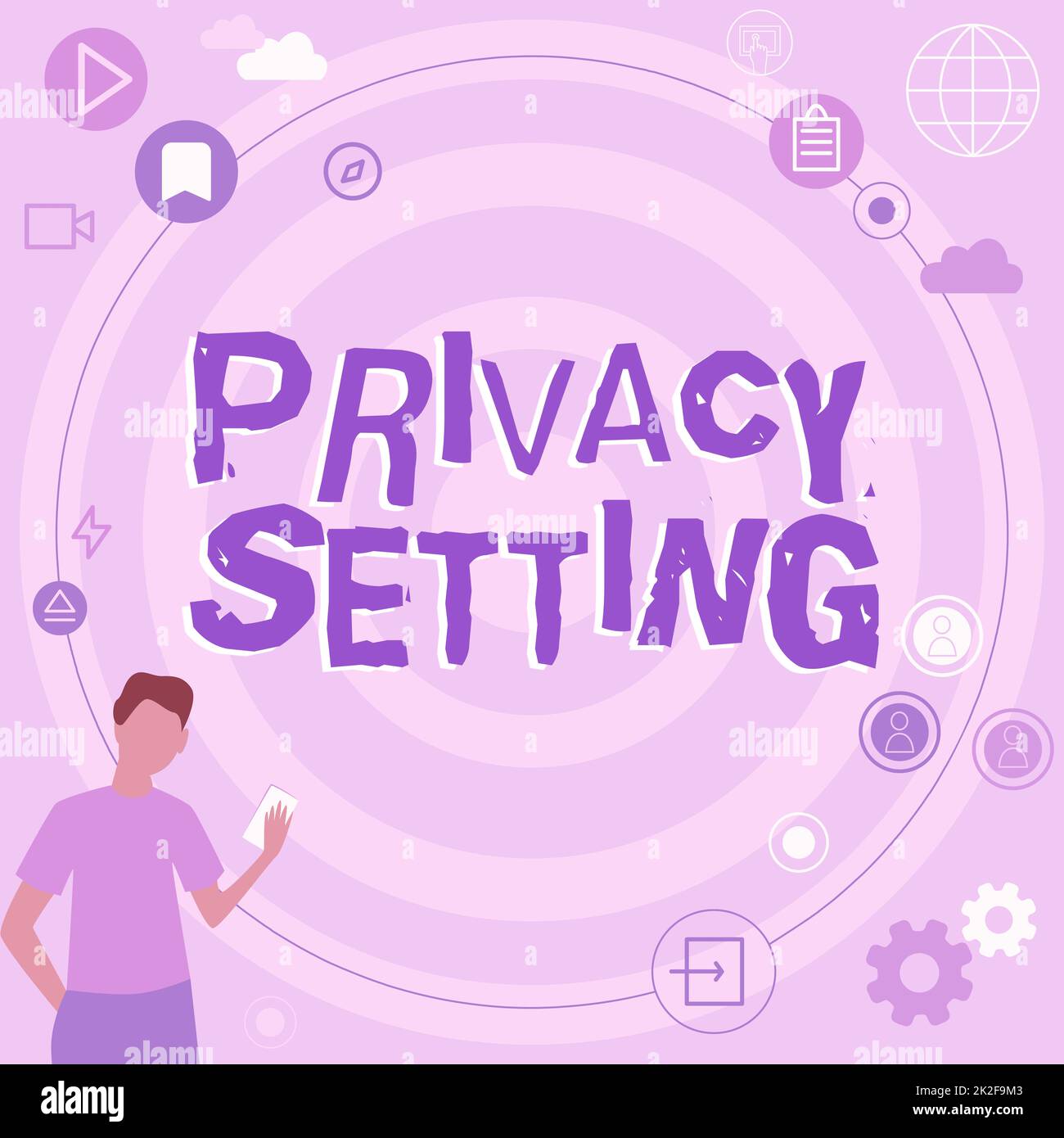 Conceptual caption Privacy Setting. Word for limit the access of ...